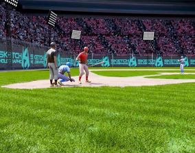 Animated Baseball stadium 3D Models | CGTrader