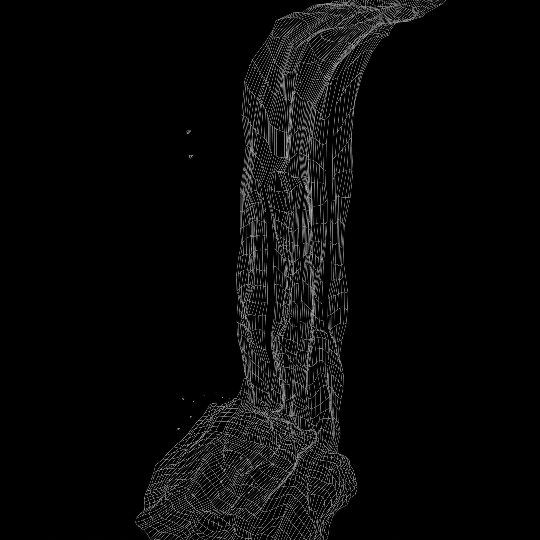 3D model Waterfall animated looping VR / AR / low-poly | CGTrader