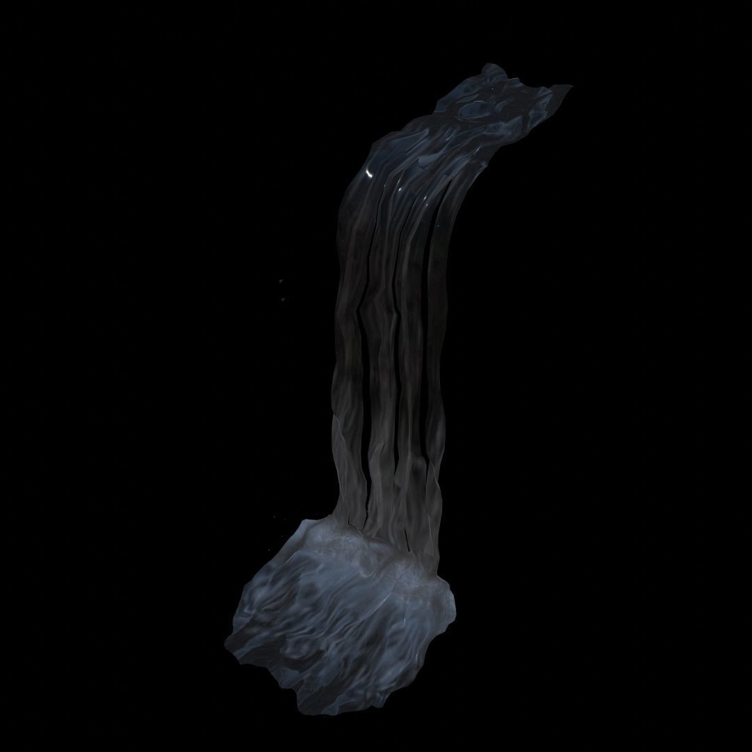 3D model Waterfall animated looping VR / AR / low-poly | CGTrader