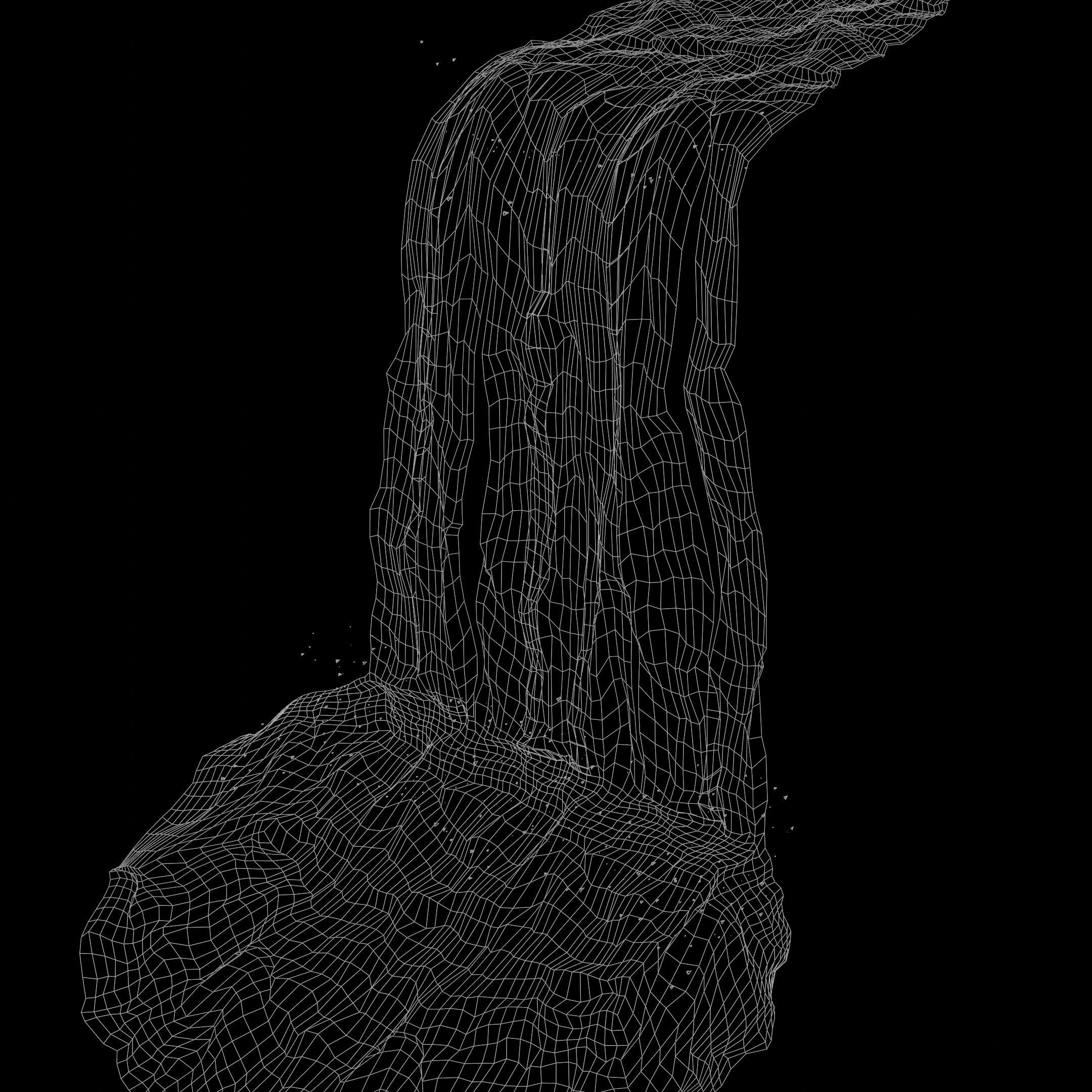 3D model Waterfall animated looping VR / AR / low-poly | CGTrader