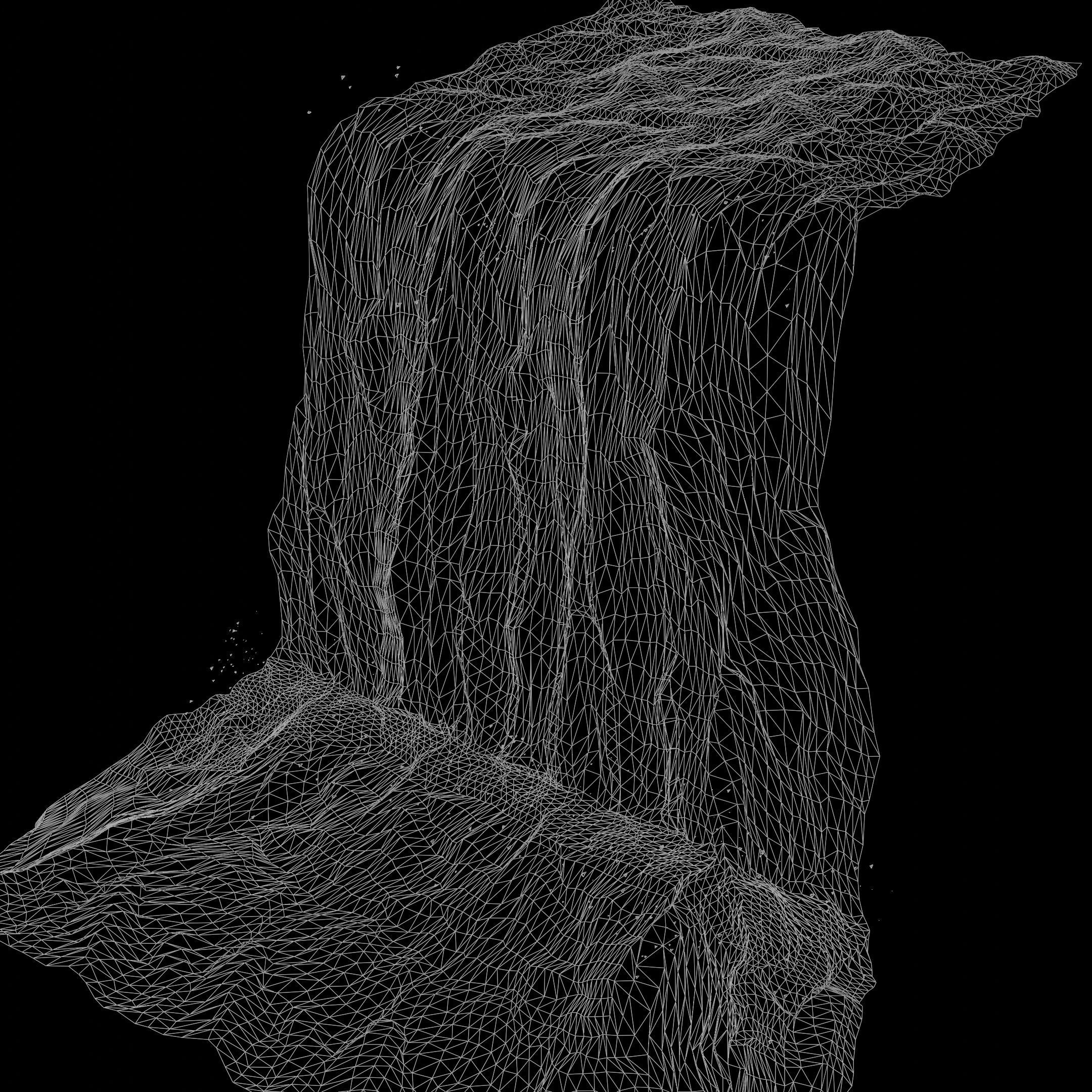 3D model Waterfall animated looping VR / AR / low-poly | CGTrader