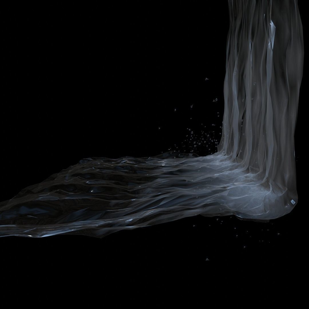 3D model Waterfall animated looping VR / AR / low-poly | CGTrader