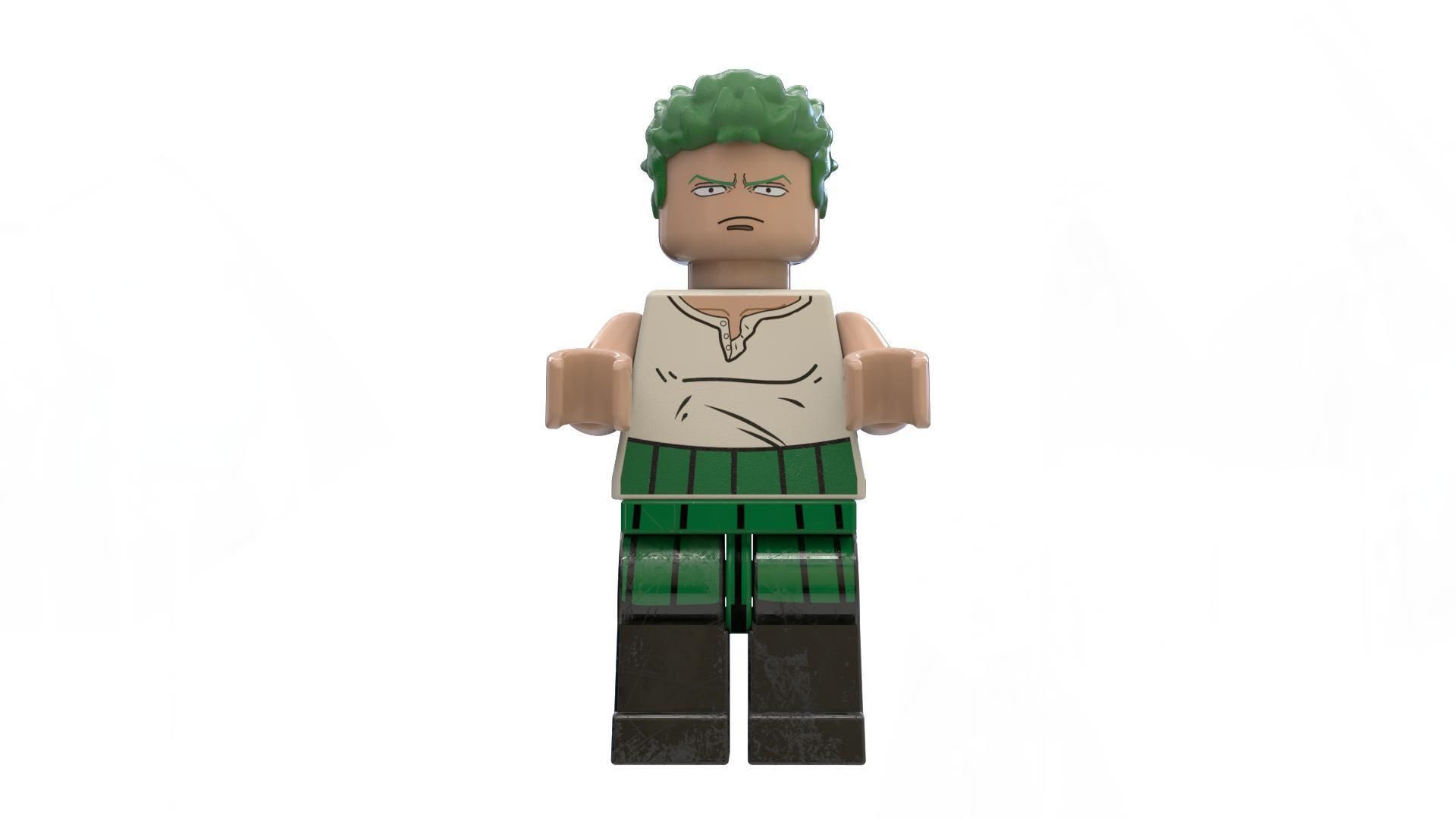 Lego Zoro Minifigure 3D model | CGTrader
