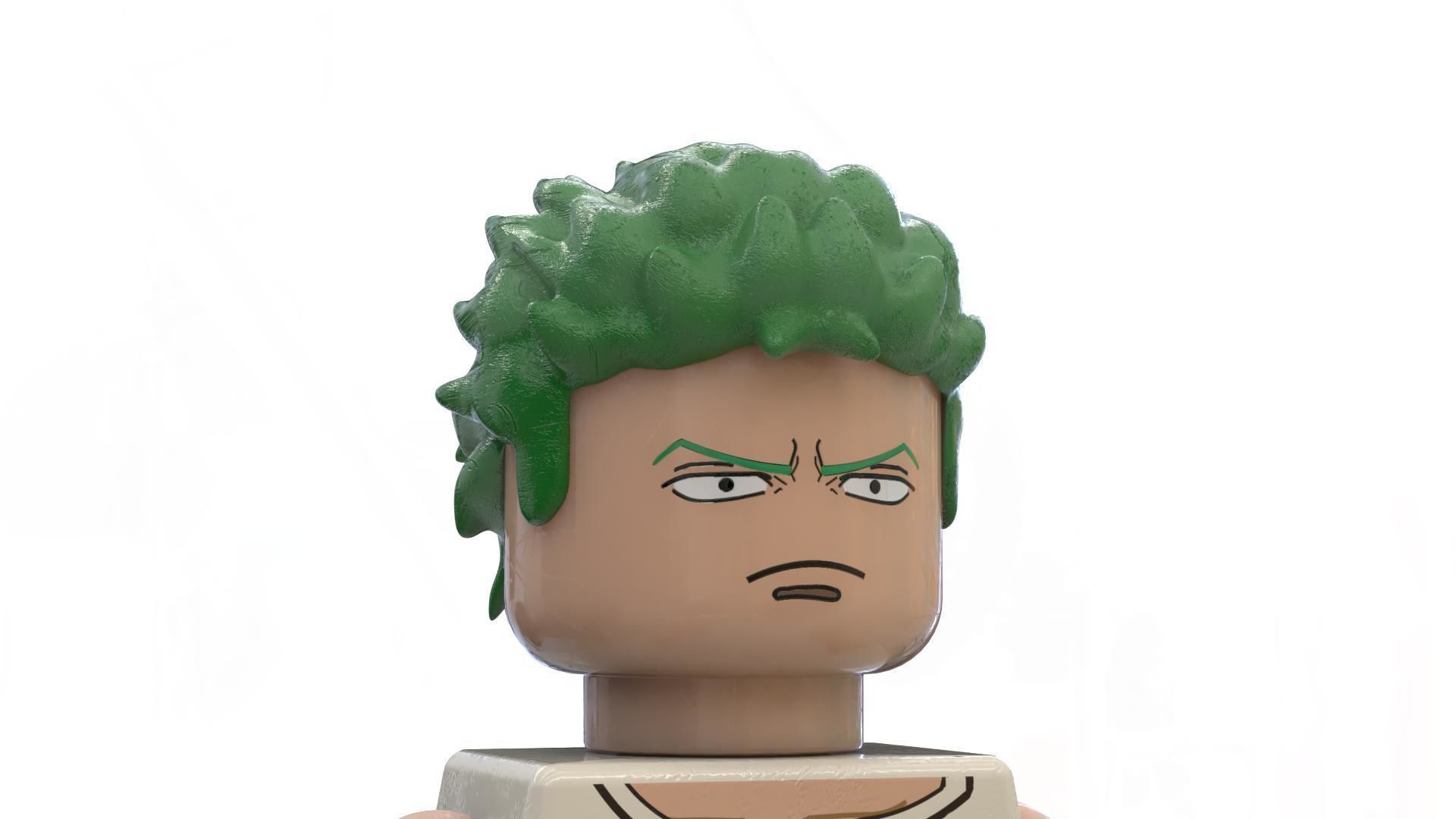 Lego Zoro Minifigure 3D model | CGTrader
