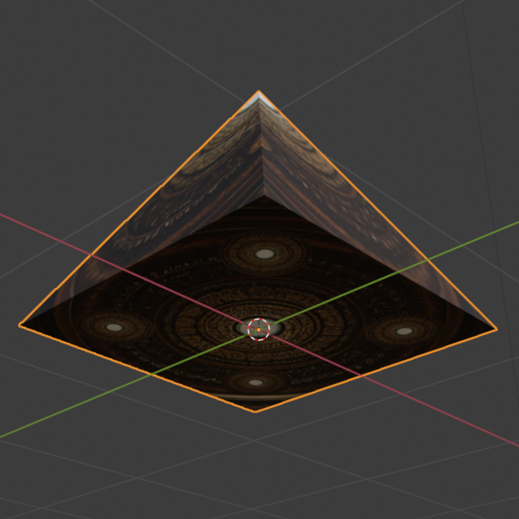 3D model Pyramid UFO Extraterrestrial Alien Spaceship VR / AR / low ...