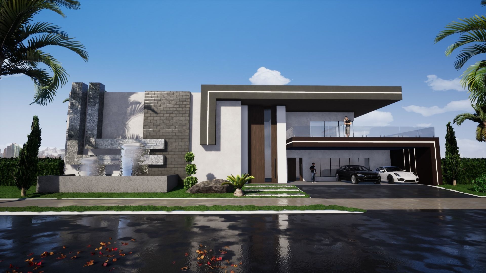 3D model Modern house VR / AR / low-poly | CGTrader