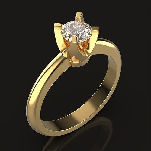 Engagement Ring 3D model 3D printable | CGTrader