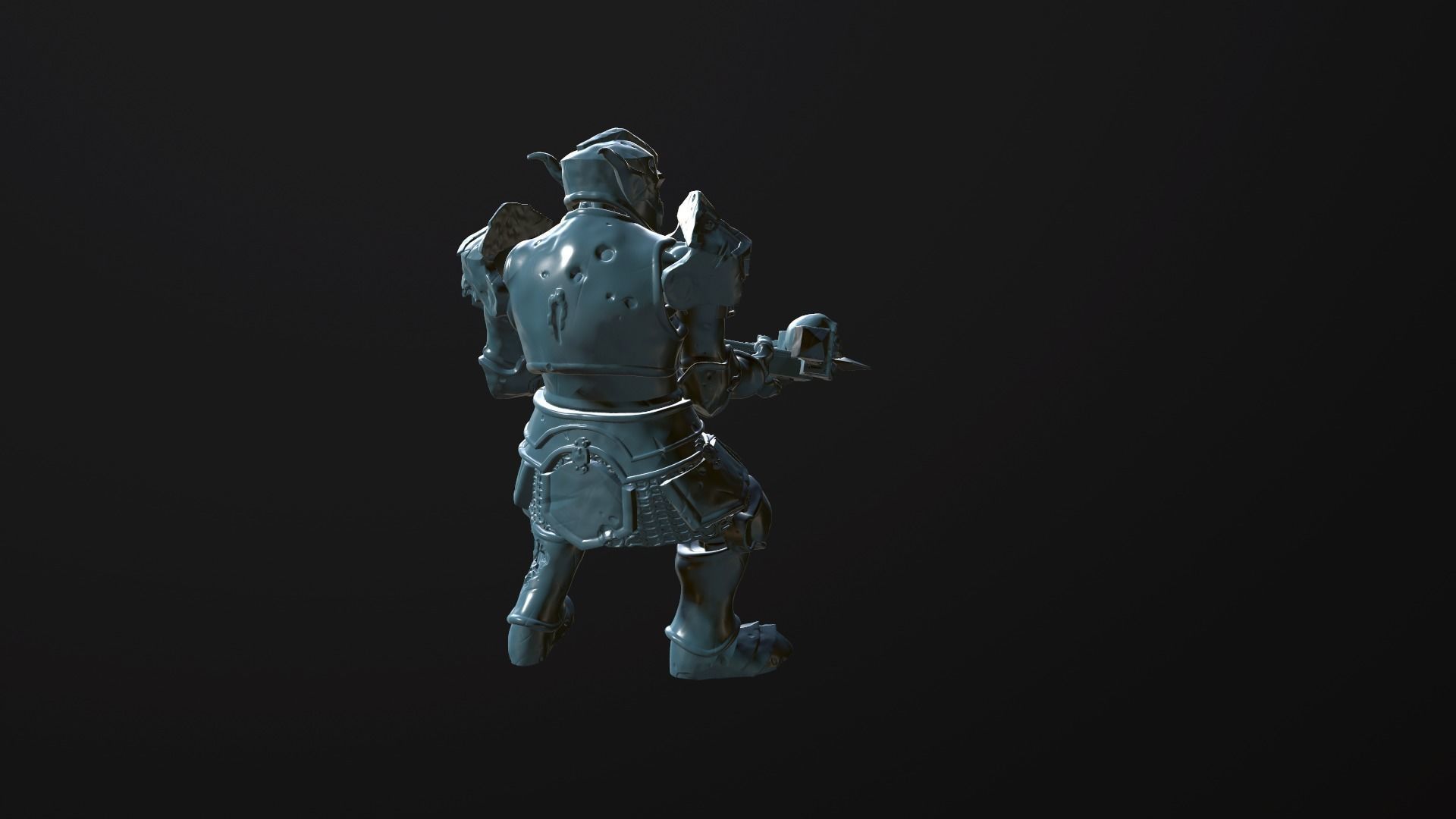 Undead Knight with crossbow 3D model 3D printable | CGTrader