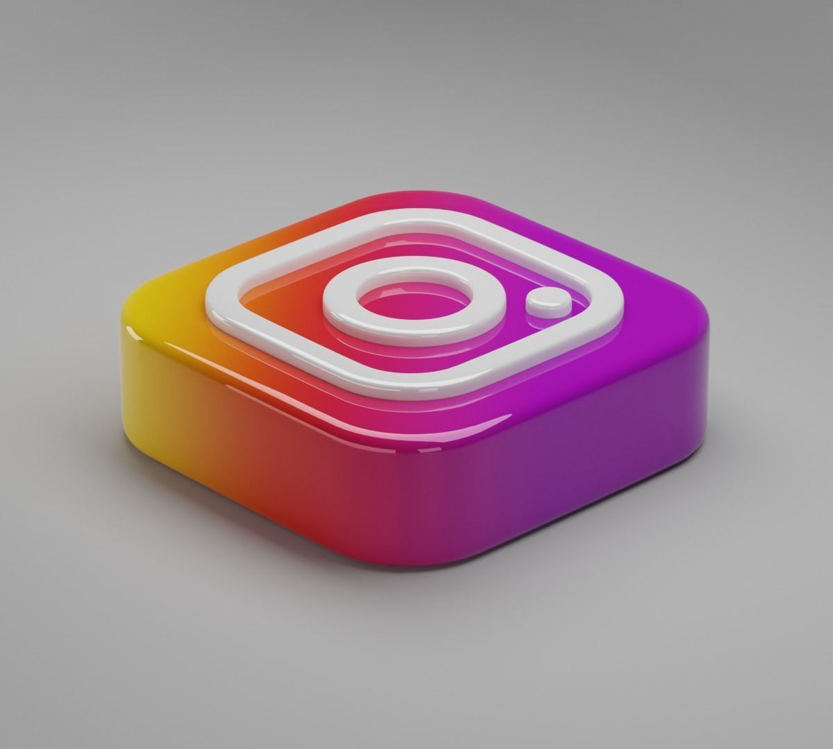 Instagram Logo 3D model | CGTrader
