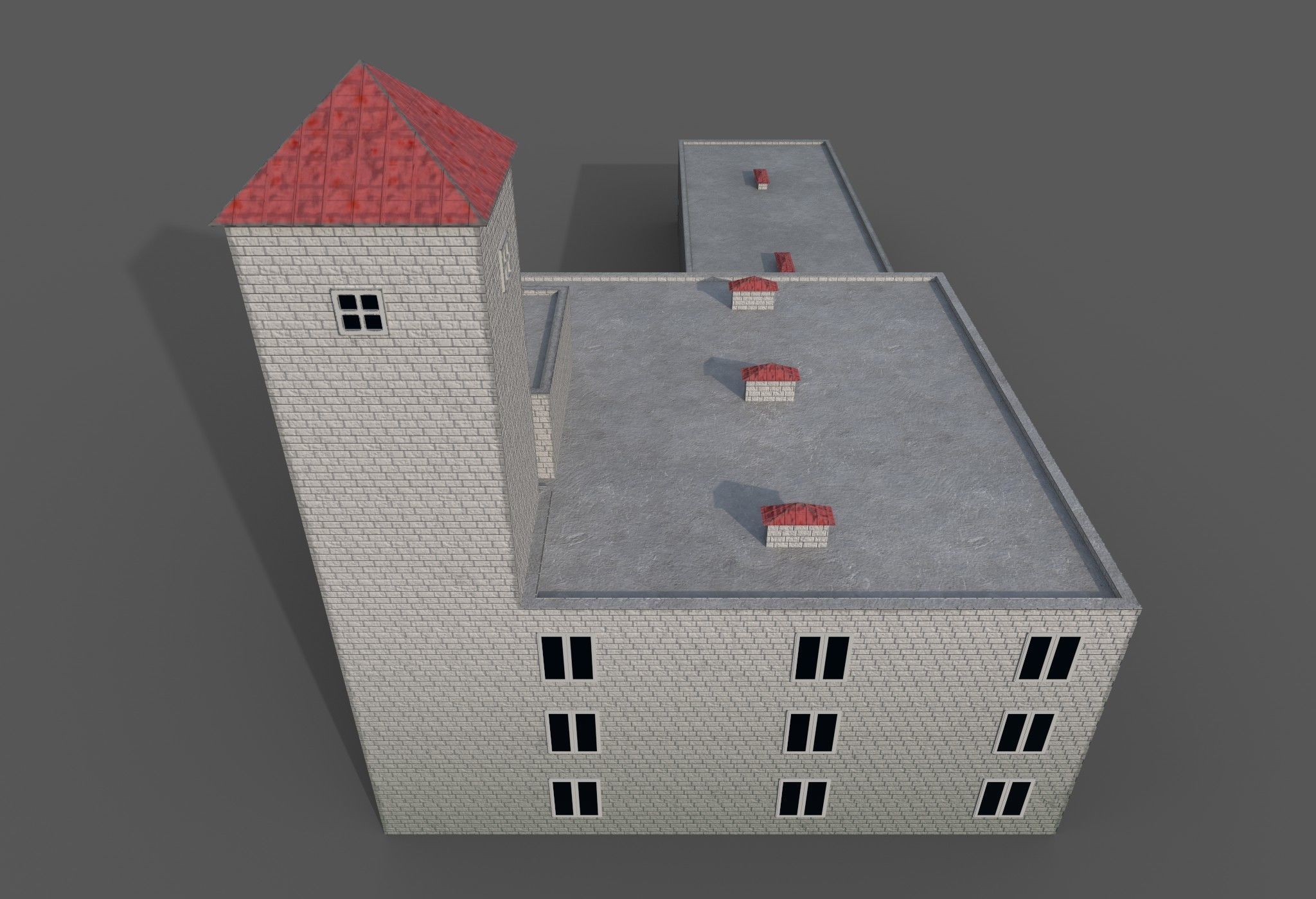 Fire Department with textures in two styles 3D model | CGTrader