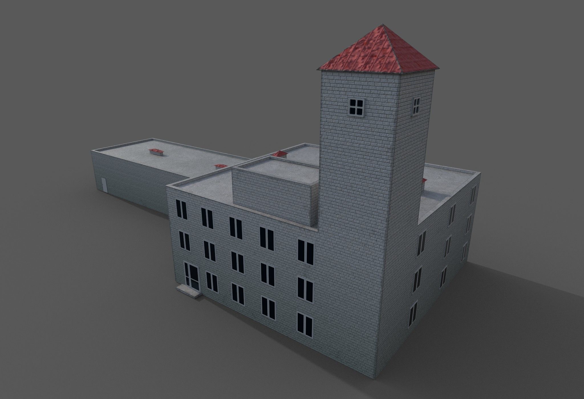 Fire Department with textures in two styles 3D model | CGTrader