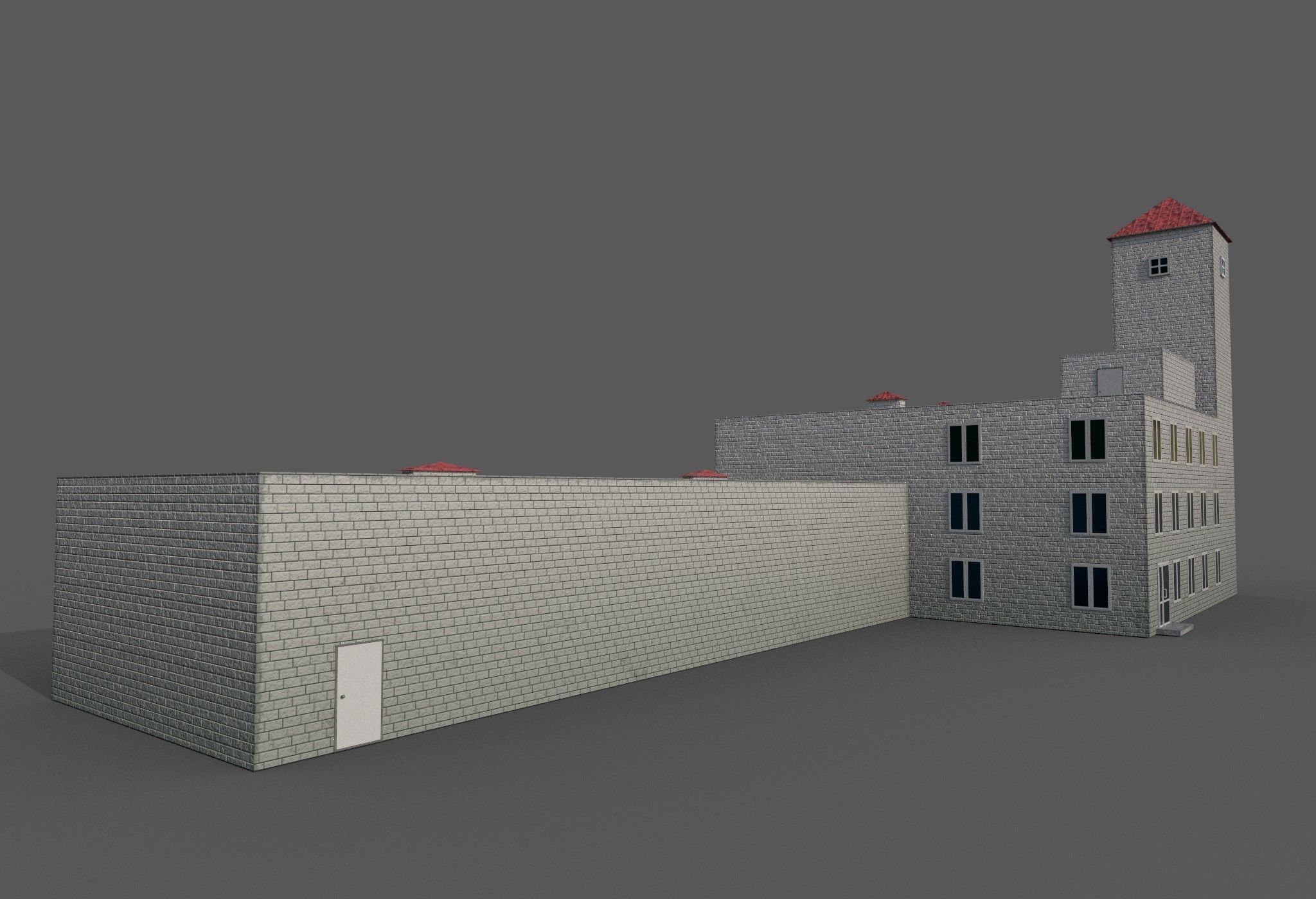 Fire Department with textures in two styles 3D model | CGTrader