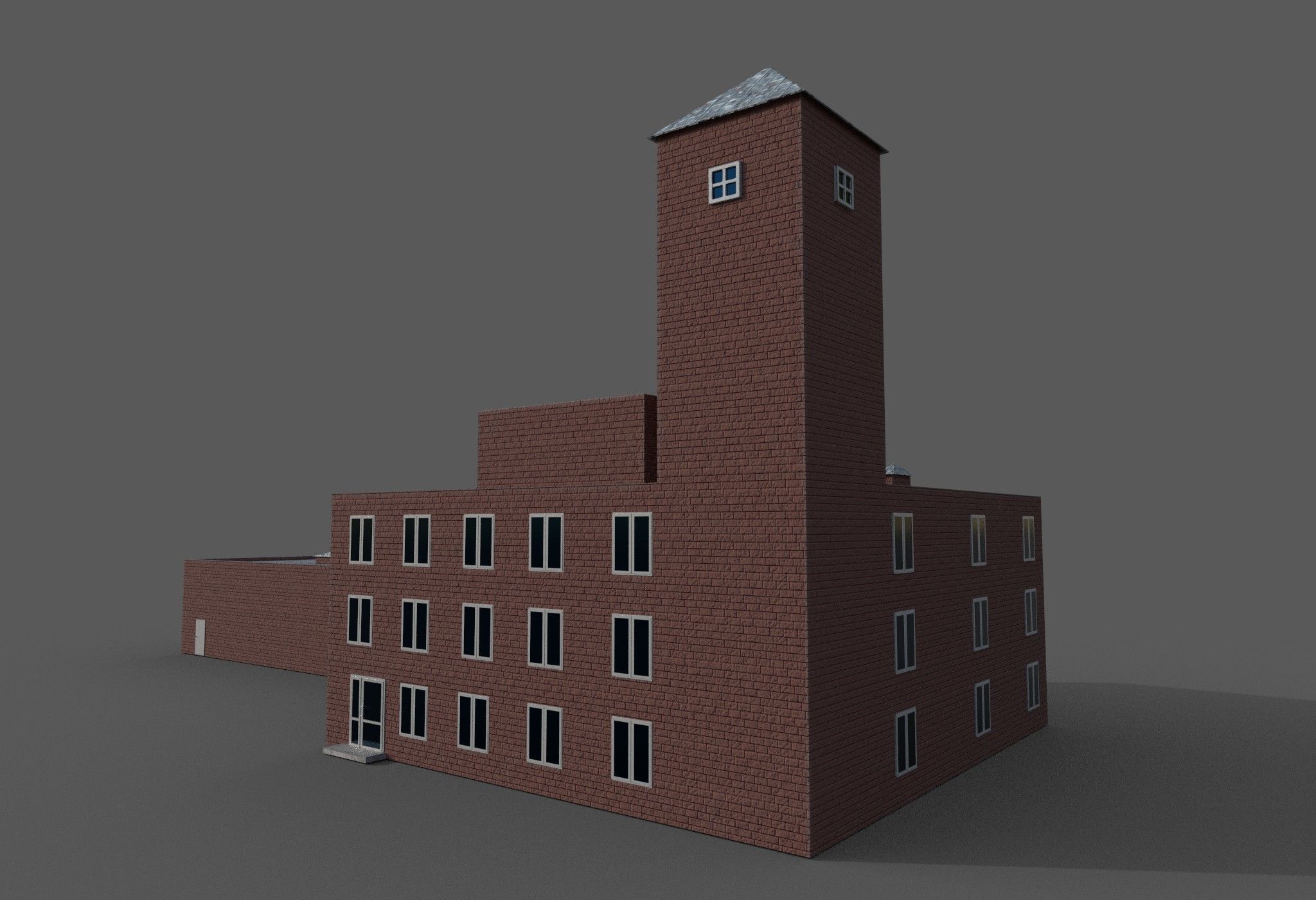Fire Department with textures in two styles 3D model | CGTrader