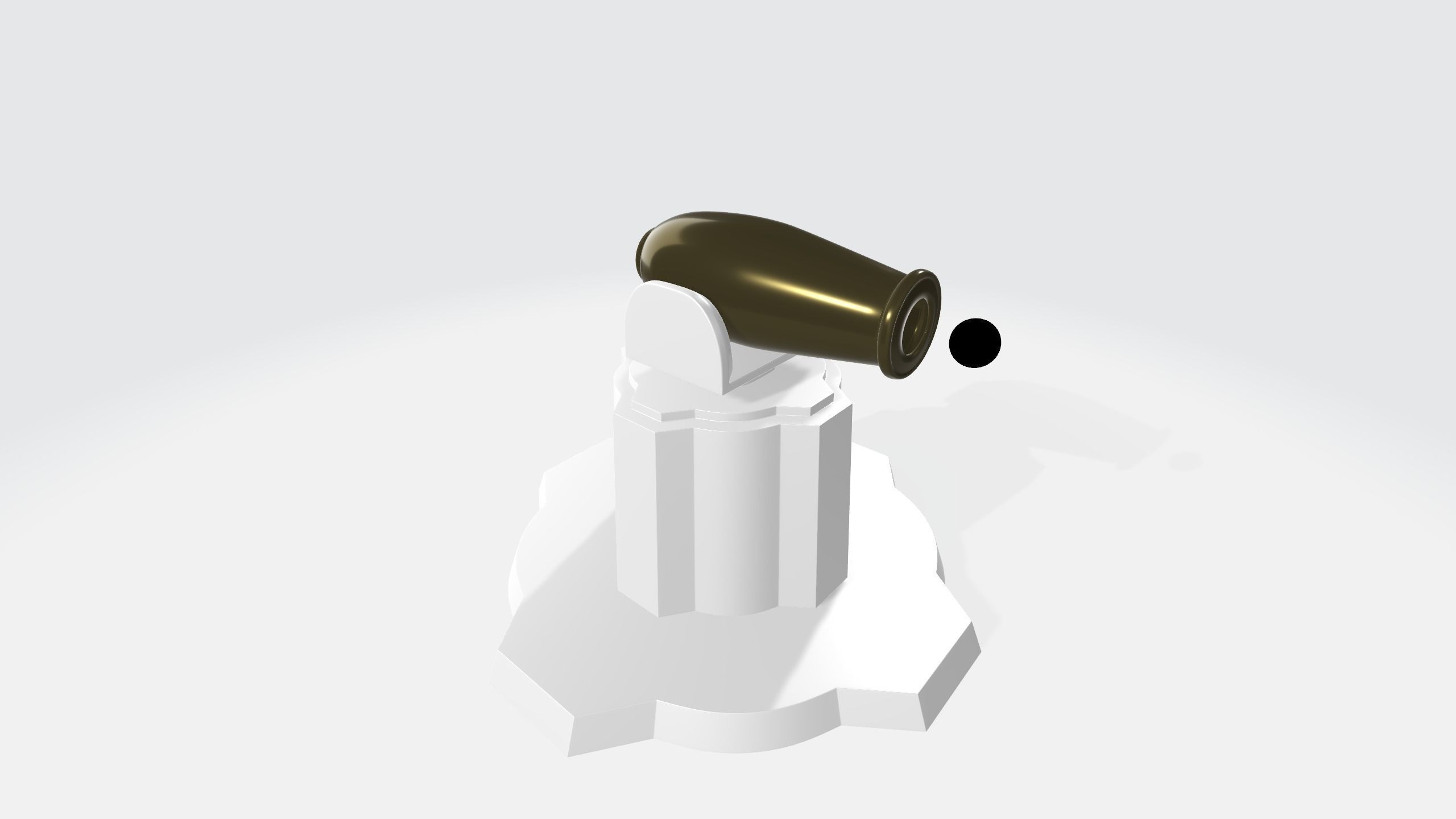 cannon weapons Base for game 3D model | CGTrader