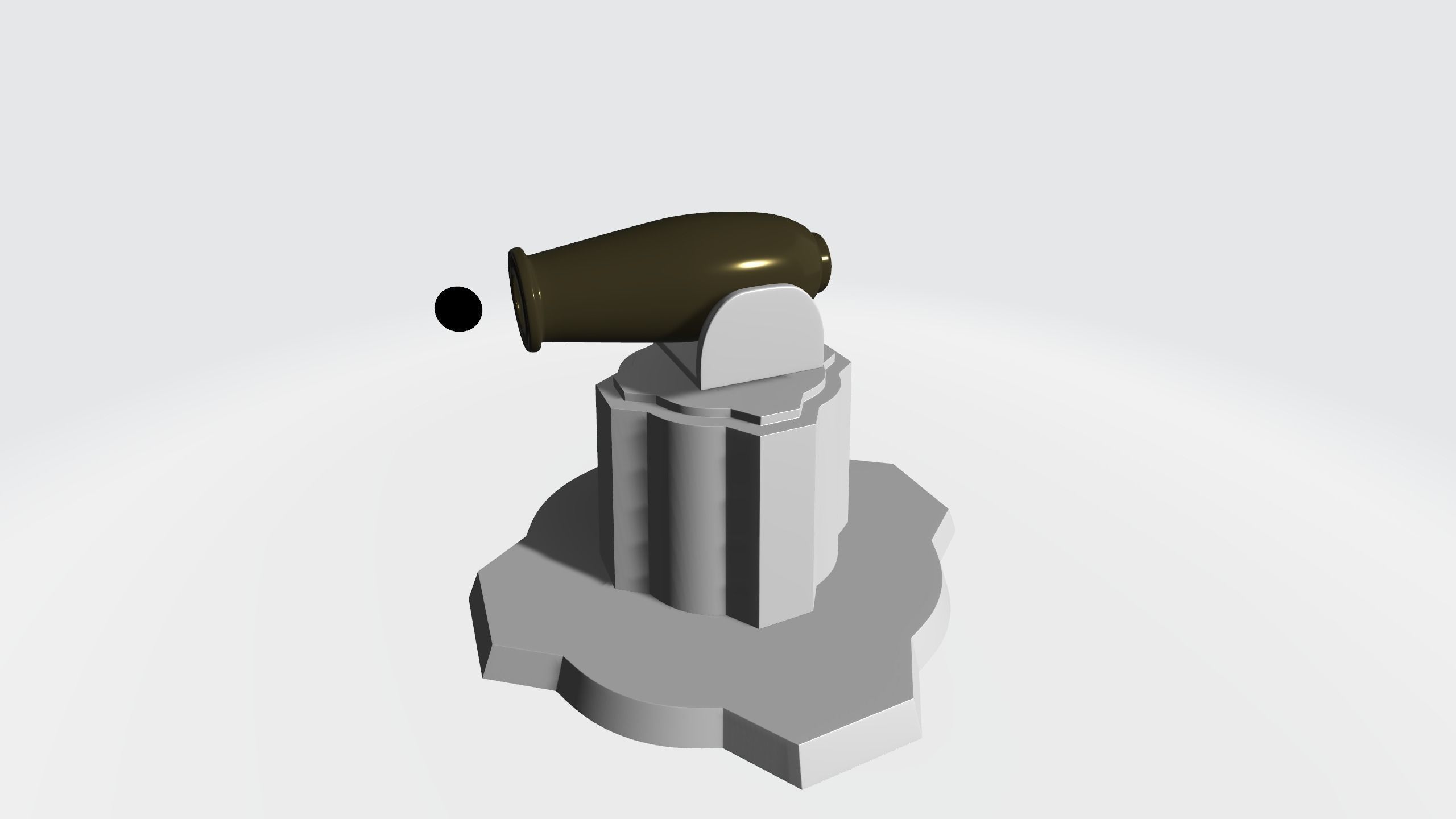 cannon weapons Base for game 3D model | CGTrader