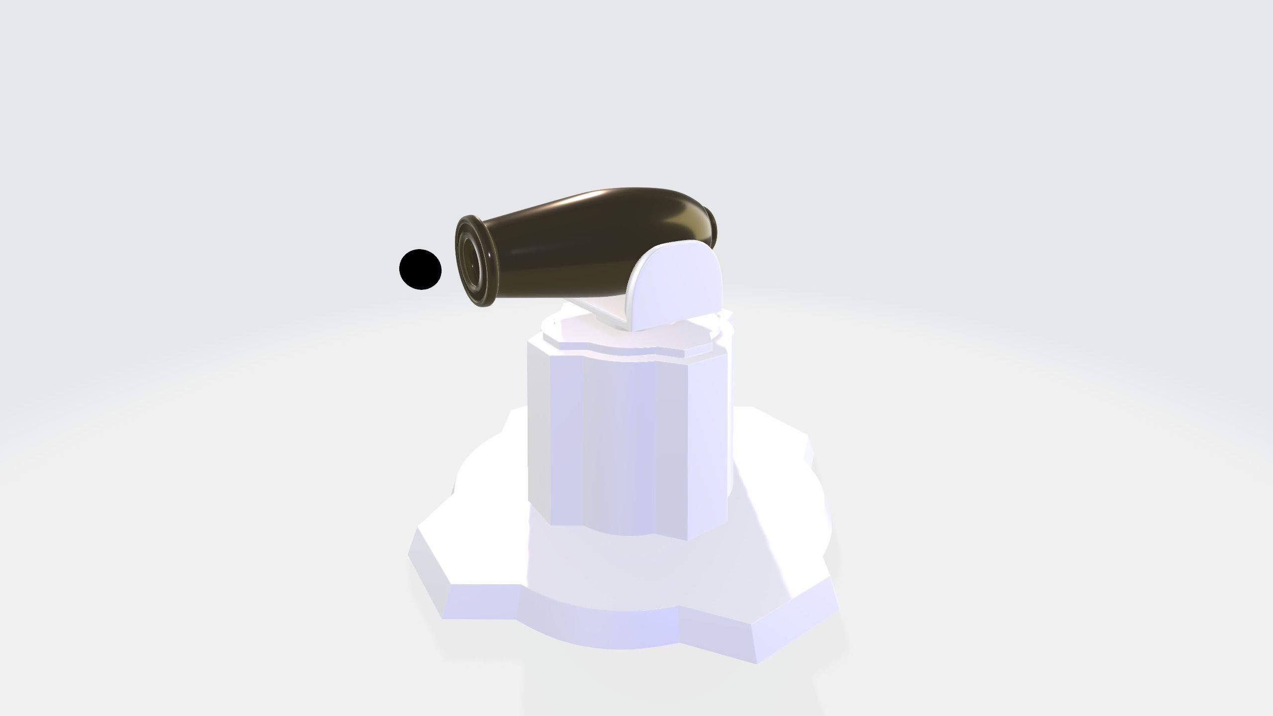 cannon weapons Base for game 3D model | CGTrader