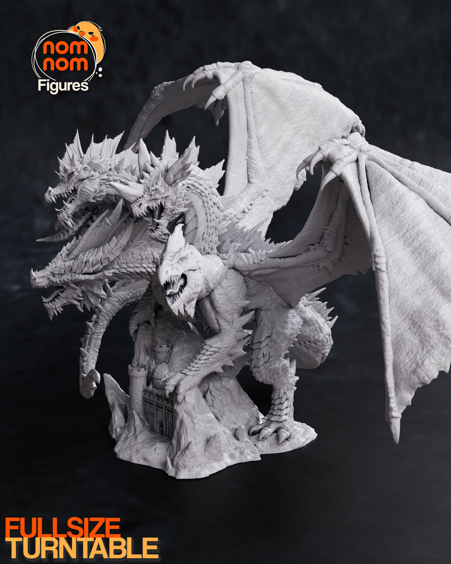 Tiamat - Dungeons and Dragons 3D model 3D printable | CGTrader