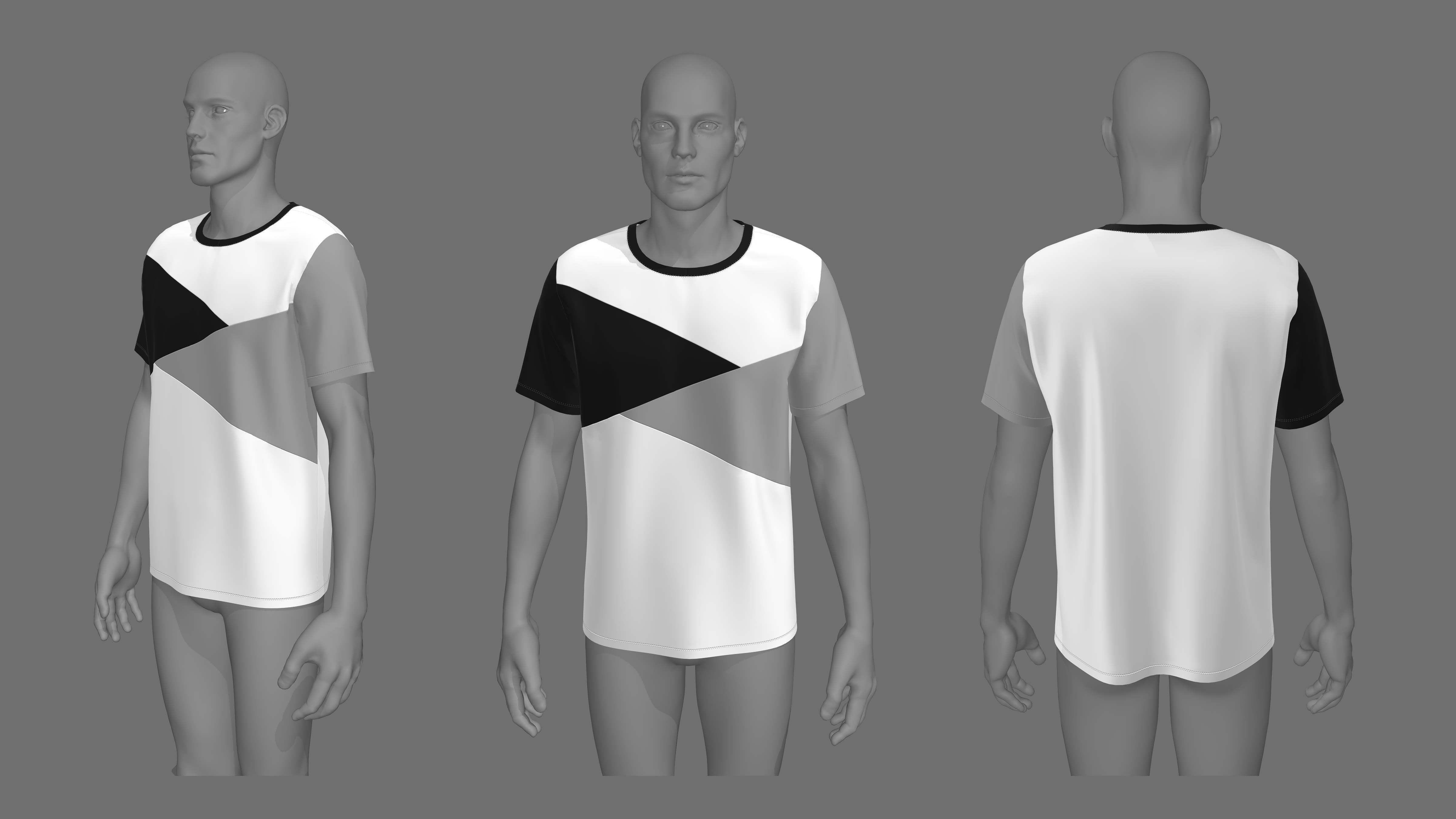 30 t-shirt models 3D model | CGTrader