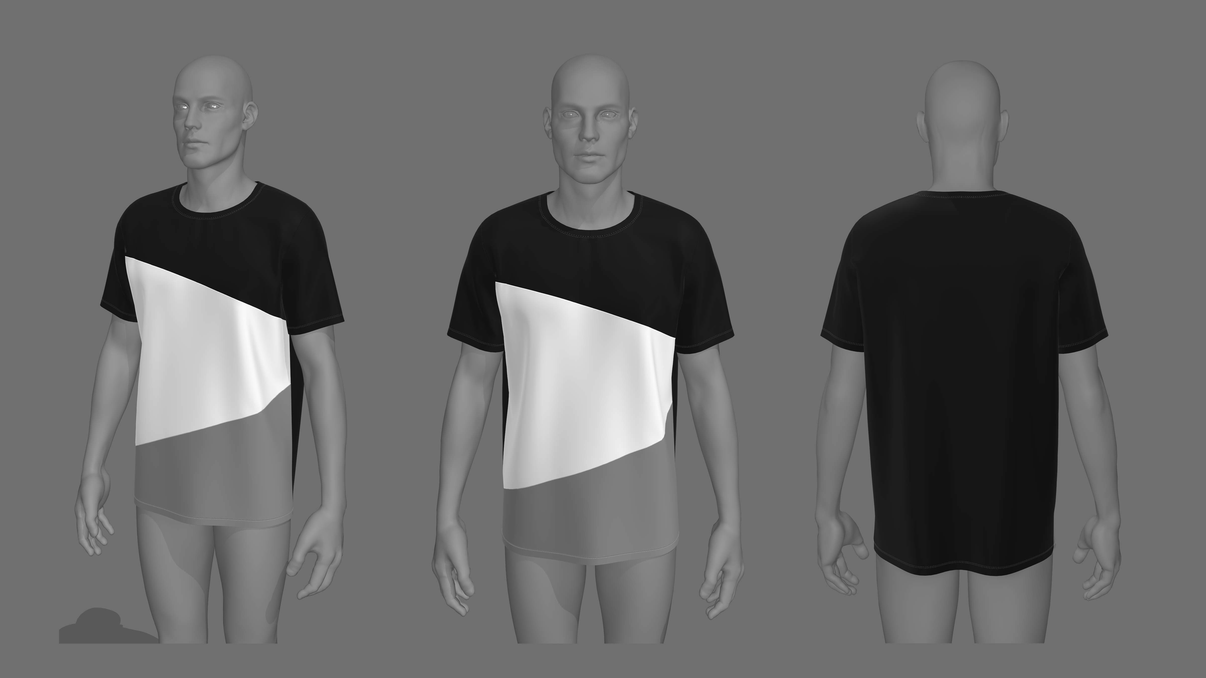 30 t-shirt models 3D model | CGTrader