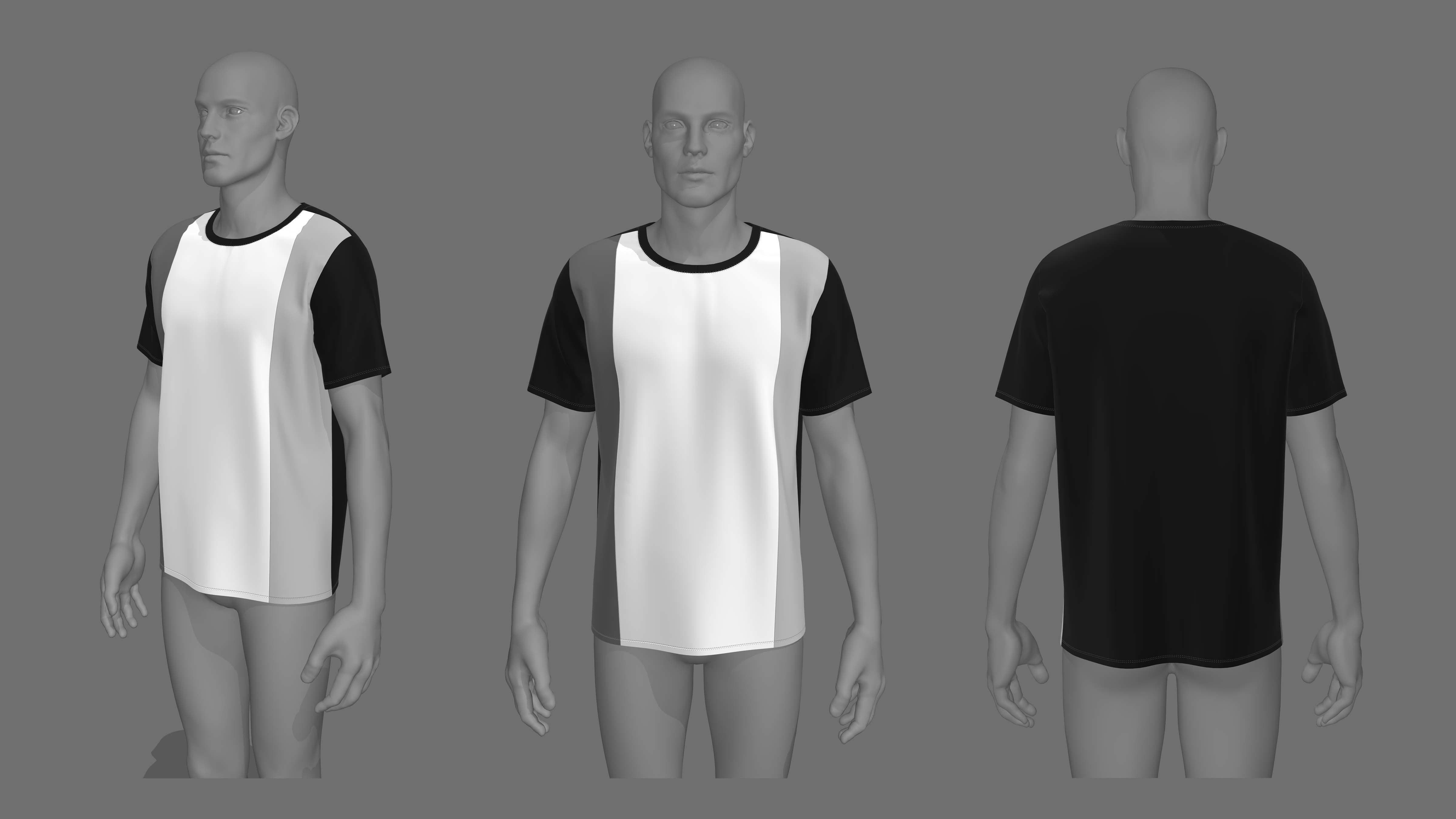 30 t-shirt models 3D model | CGTrader