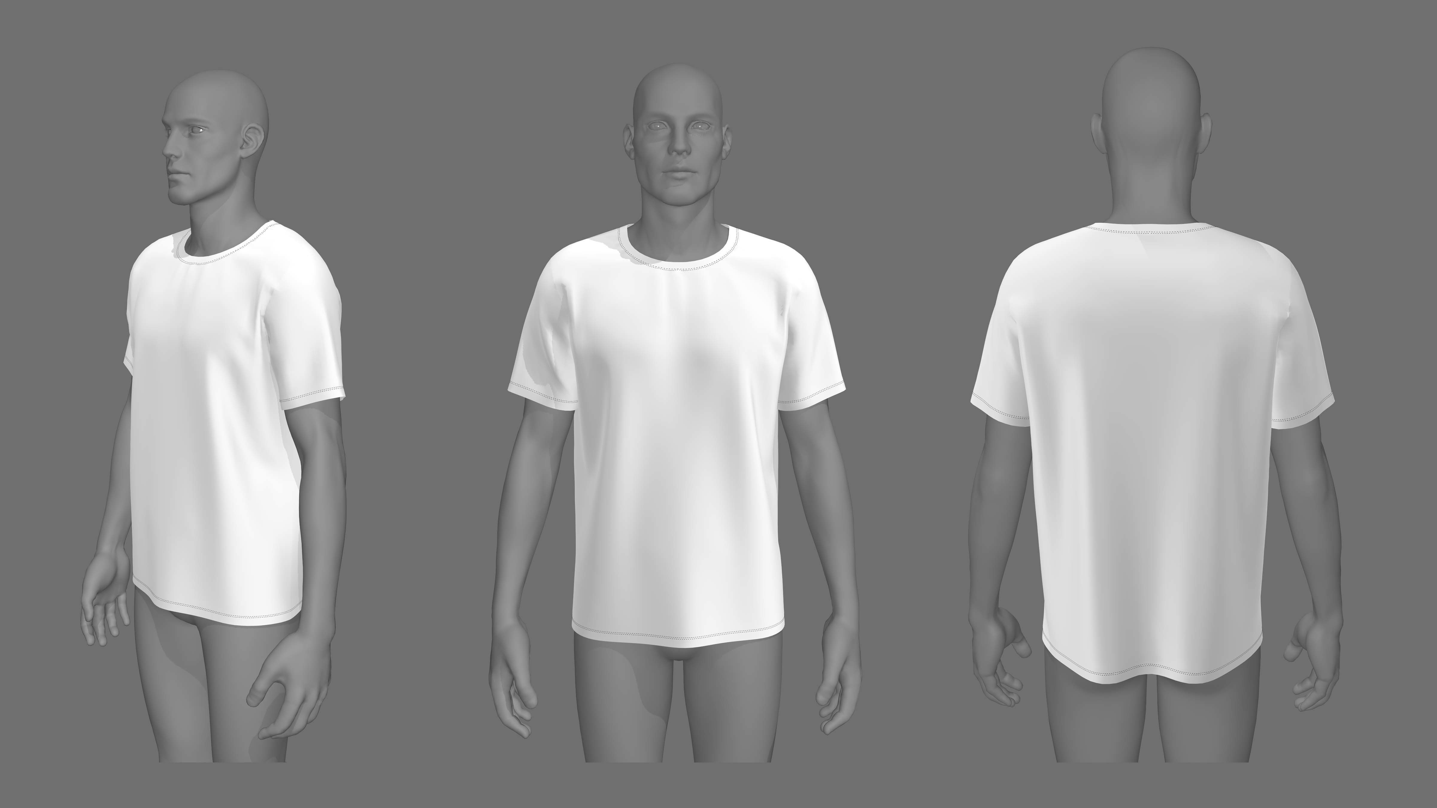 30 t-shirt models 3D model | CGTrader