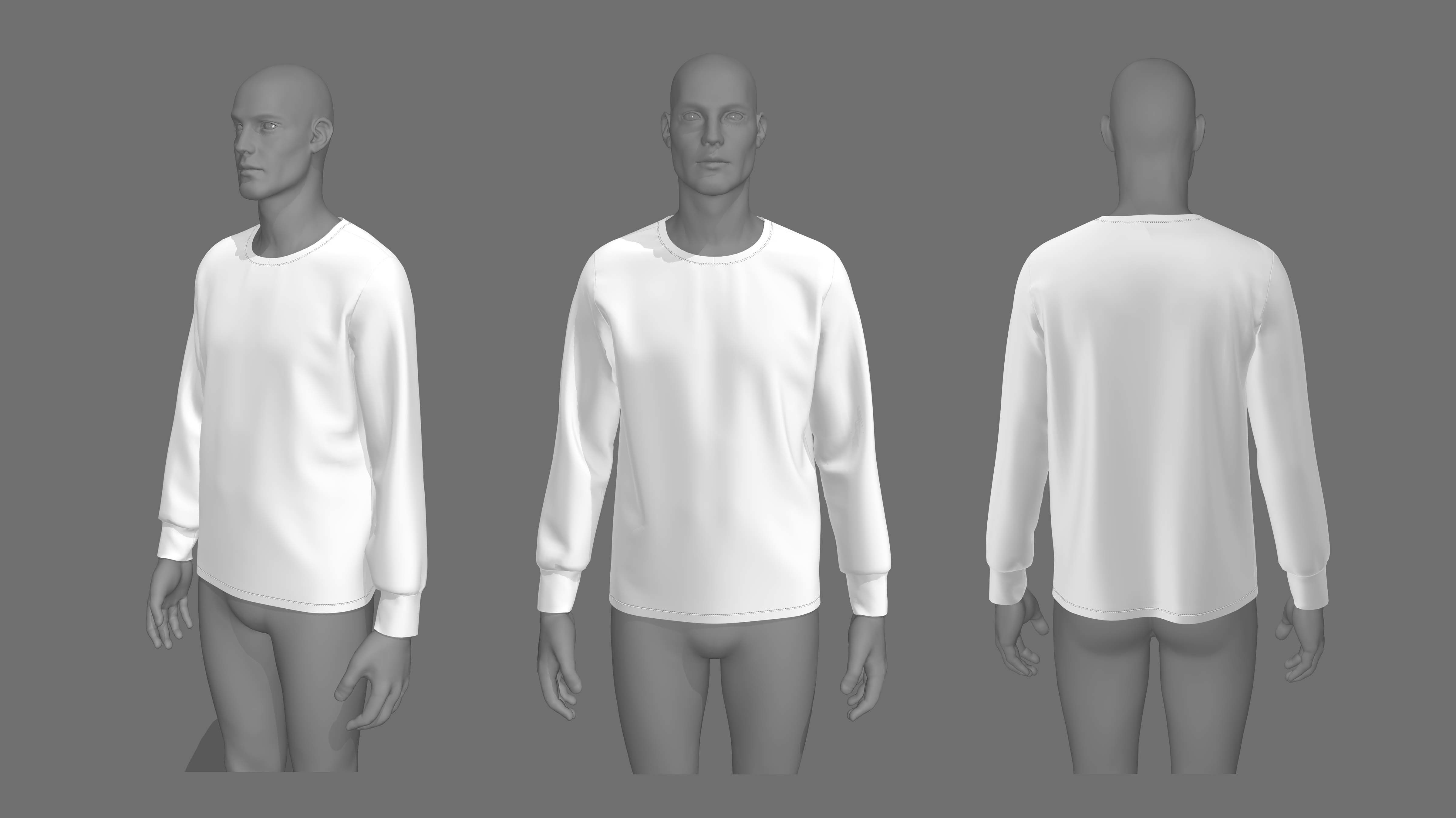 30 t-shirt models 3D model | CGTrader