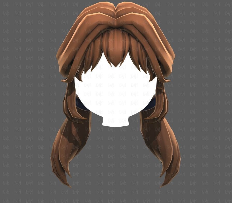 3D model Base Hair for girl V55 VR / AR / low-poly | CGTrader