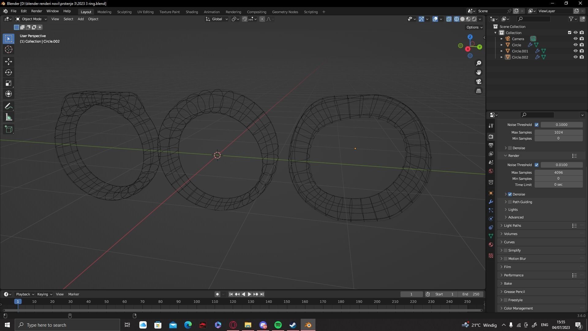 3 printable rings 3D model 3D printable | CGTrader