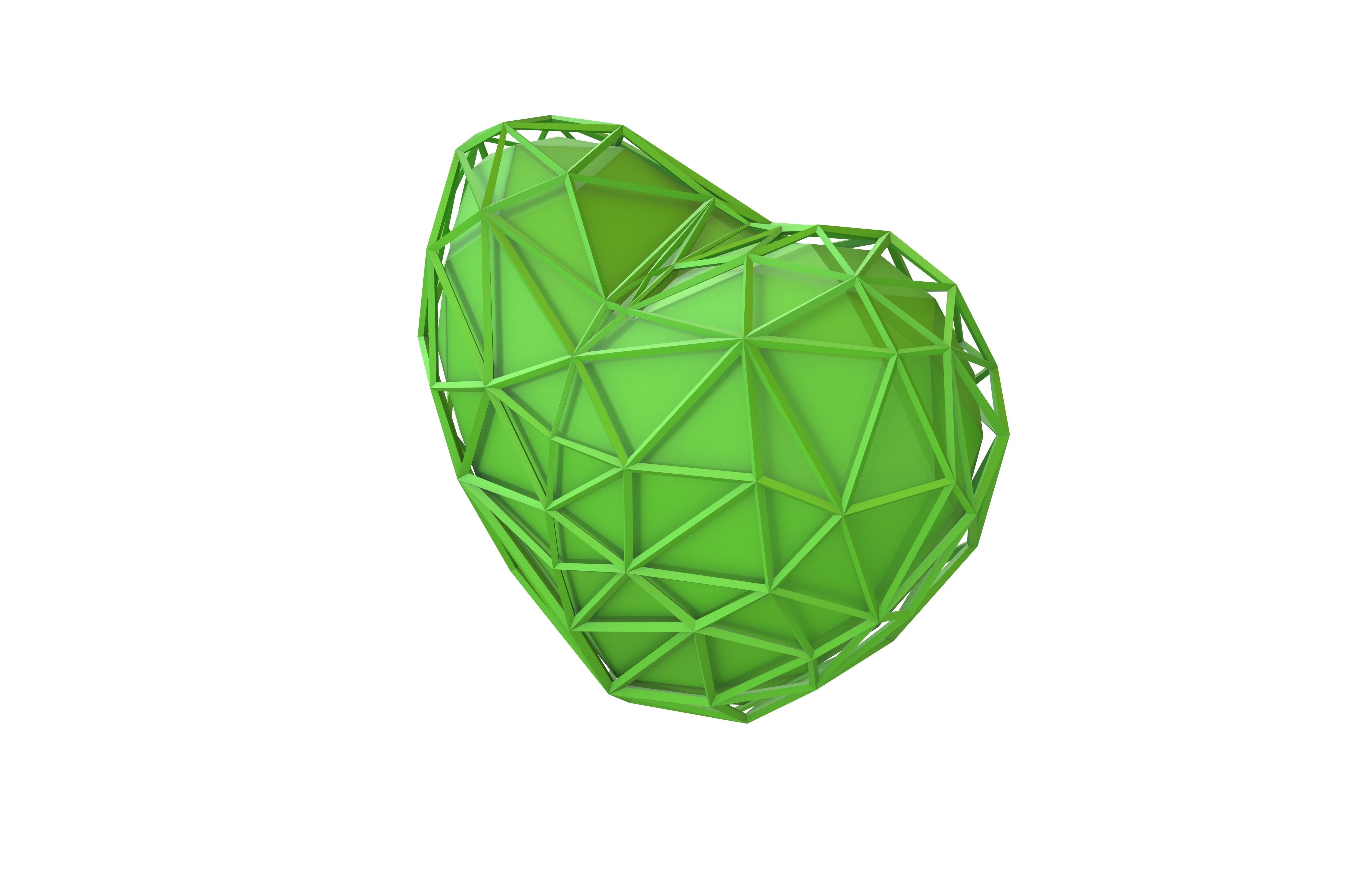3D model Stylish Heart V4 006 VR / AR / low-poly | CGTrader