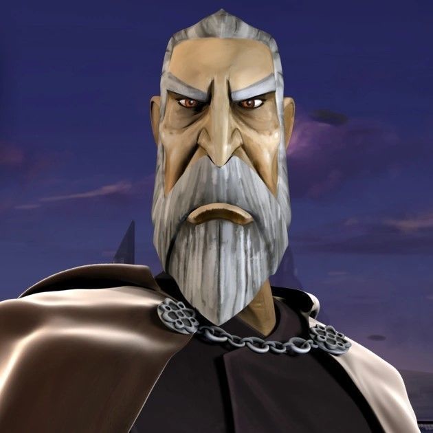 COUNT DOOKU - THE CLONE WARS animated series 3D model 3D printable ...