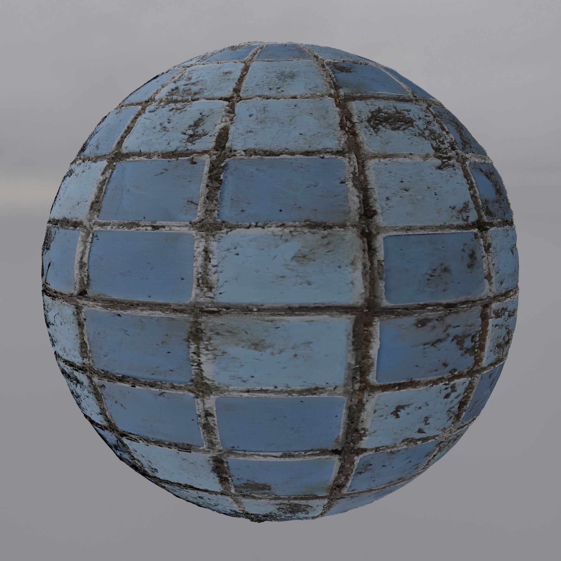 Destroyed Pool Tile 3D model | CGTrader