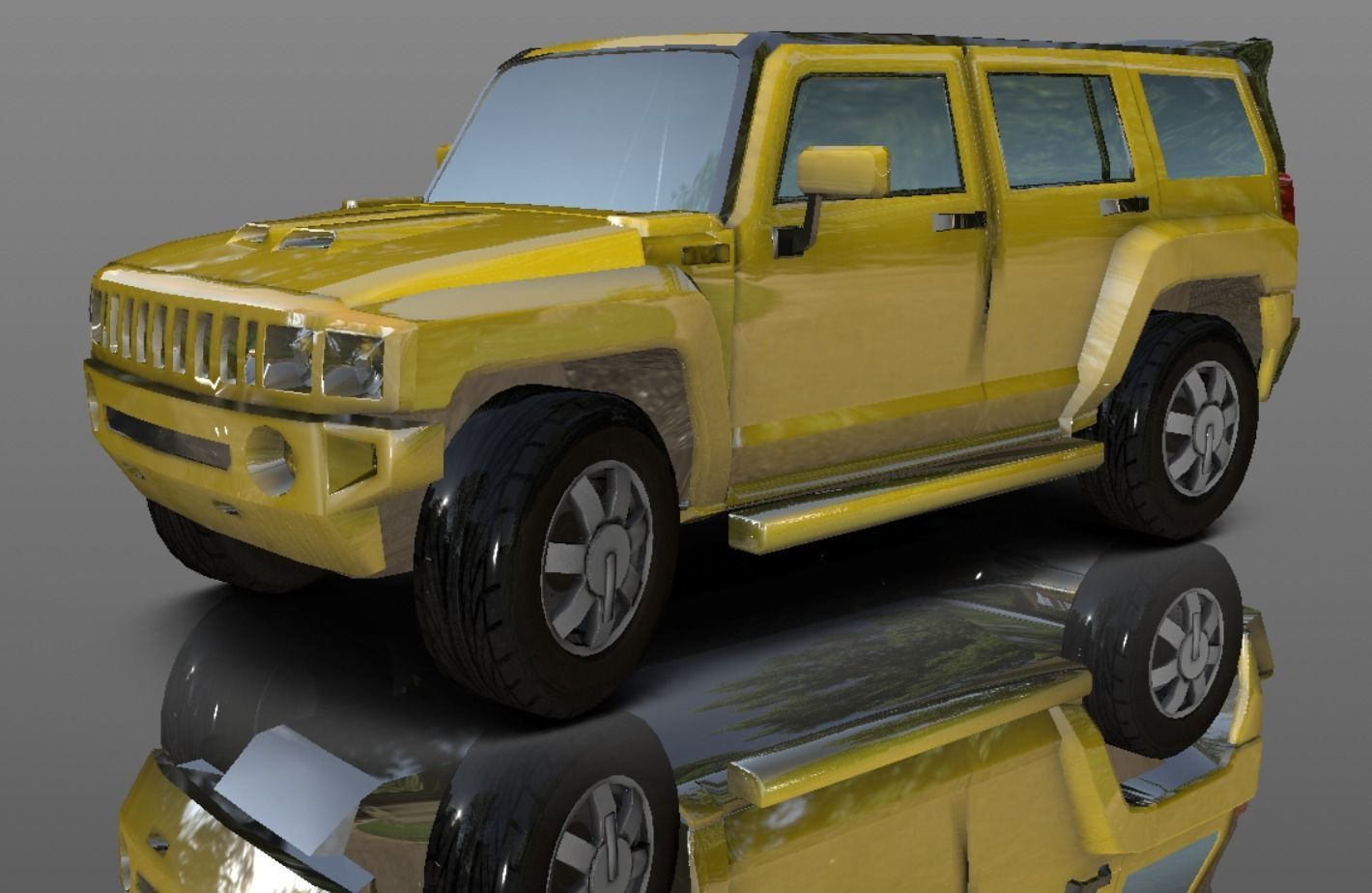 3D model Hummer SUV H3 Low-poly 3D model Game Ready VR / AR / low-poly | CGTrader