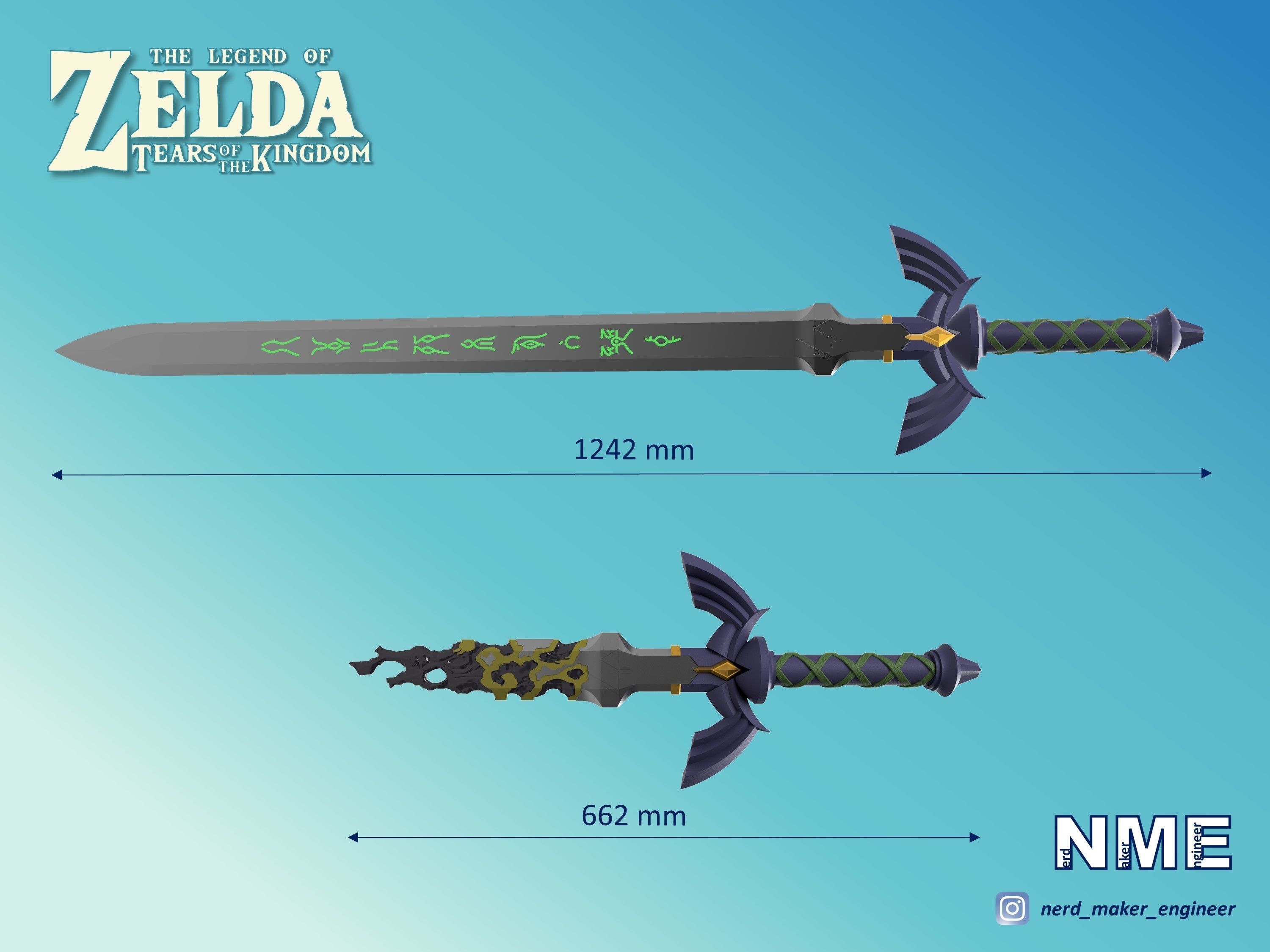 Master Sword - Zelda Tears of the Kingdom - Decayed and Fused - 3D model 3D printable | CGTrader