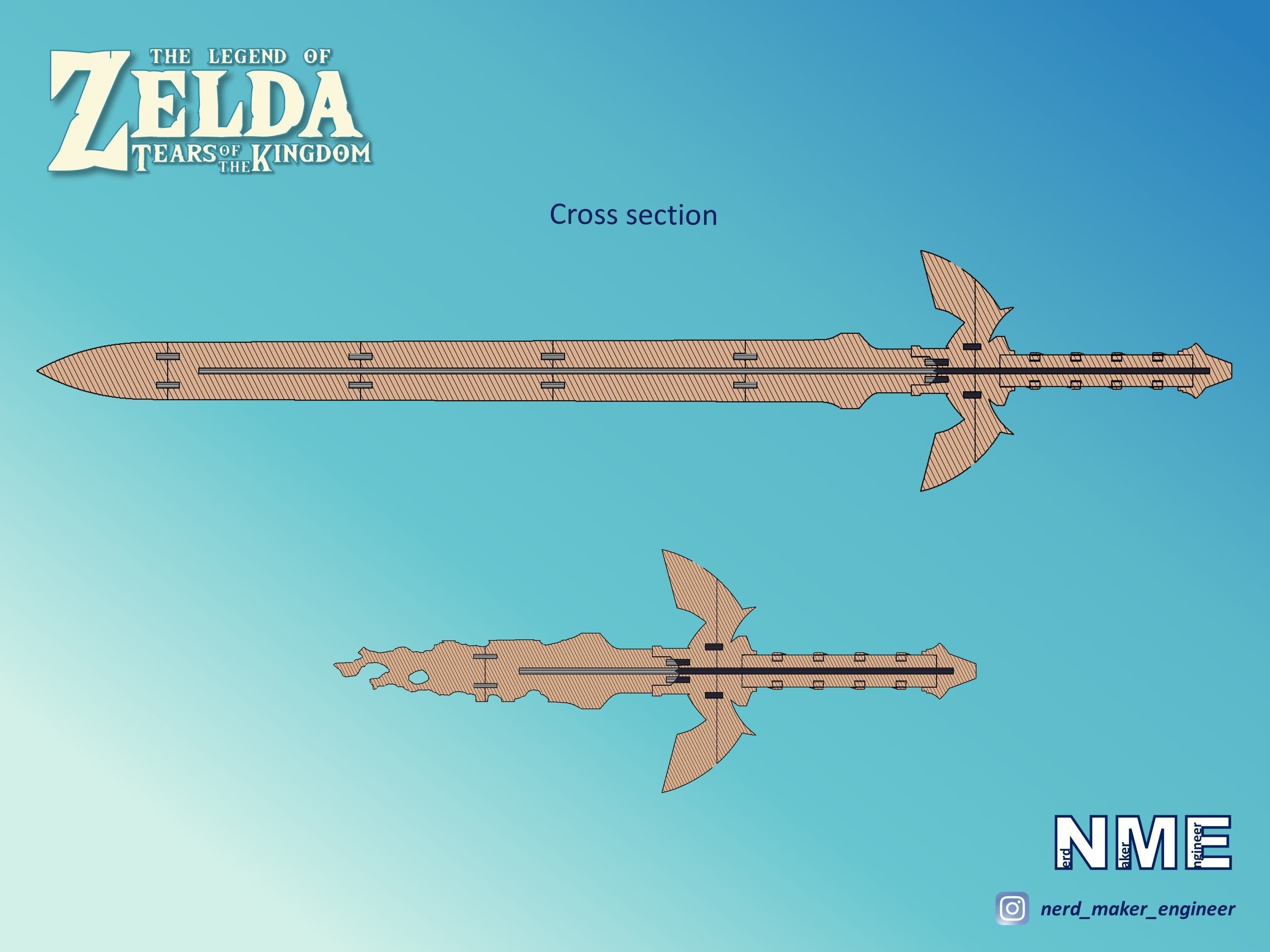 Master Sword - Zelda Tears of the Kingdom - Decayed and Fused - 3D model 3D printable | CGTrader