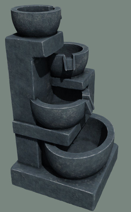 Water Fountain free 3D model | CGTrader