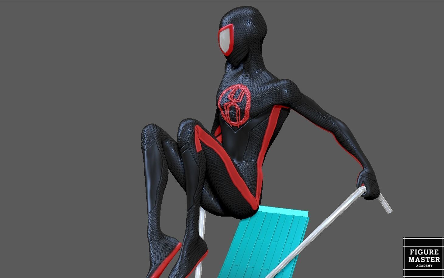 SPIDERMAN ACROSS THE SPIDERVERSE MILES MORALES 3D PRINT 3D model 3D ...