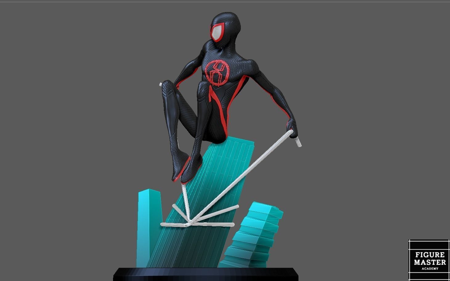 SPIDERMAN ACROSS THE SPIDERVERSE MILES MORALES 3D PRINT 3D model 3D ...