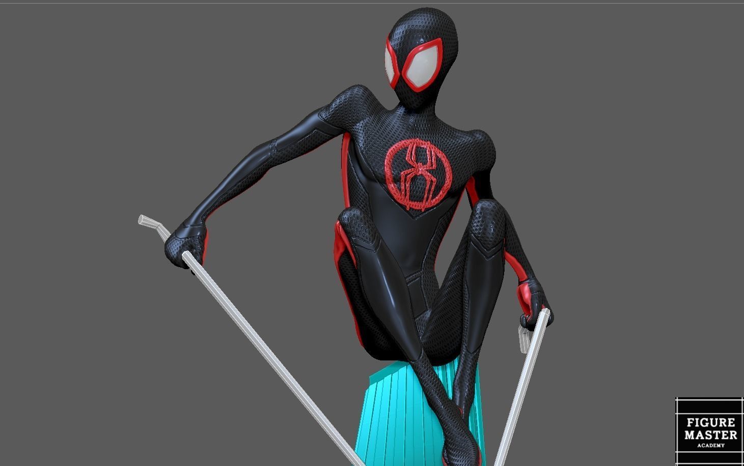 SPIDERMAN ACROSS THE SPIDERVERSE MILES MORALES 3D PRINT 3D model 3D ...