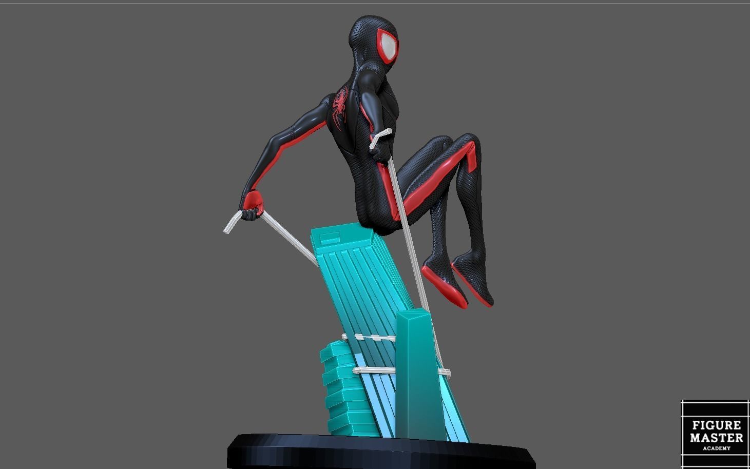 SPIDERMAN ACROSS THE SPIDERVERSE MILES MORALES 3D PRINT 3D model 3D ...
