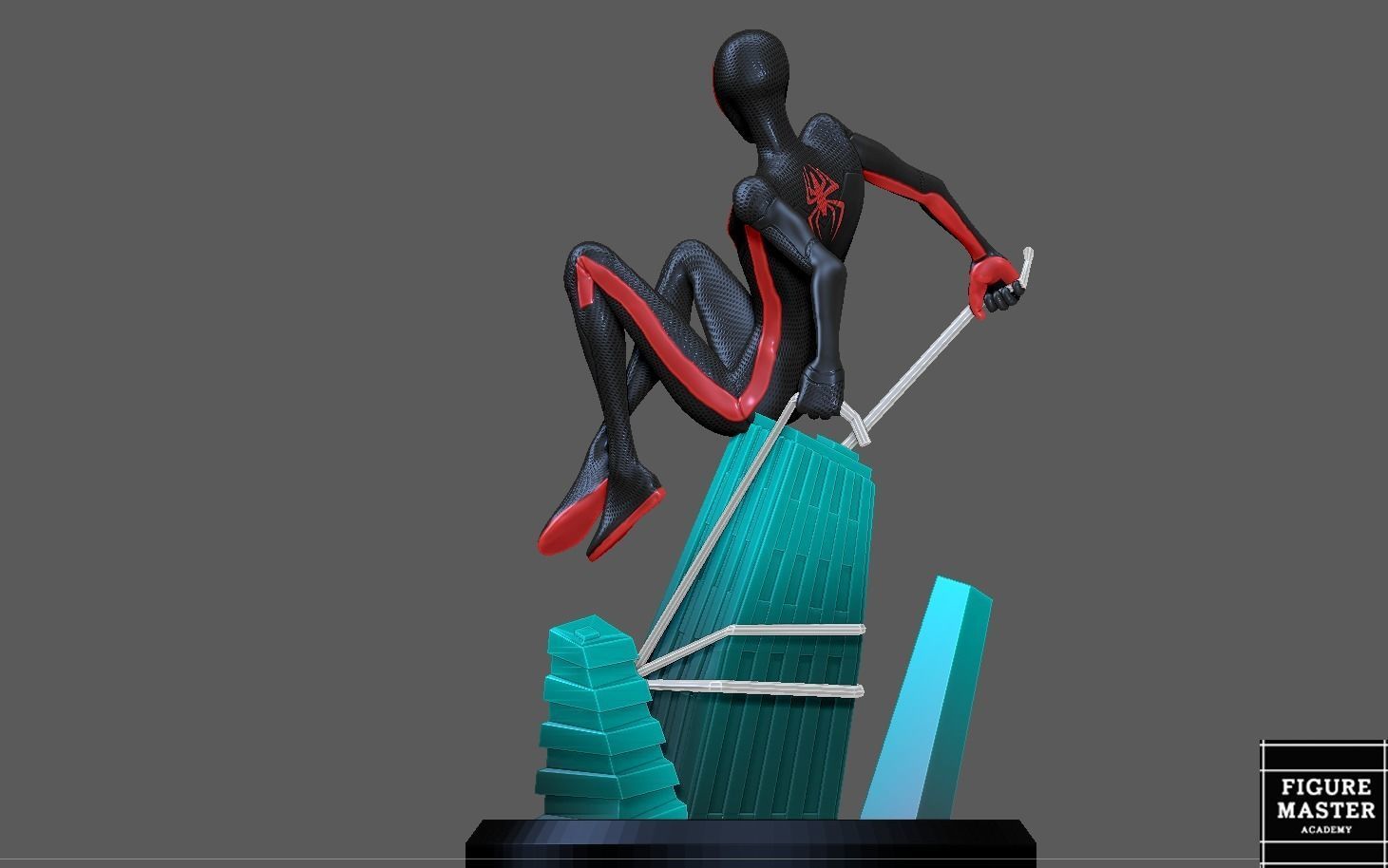 SPIDERMAN ACROSS THE SPIDERVERSE MILES MORALES 3D PRINT 3D model 3D ...