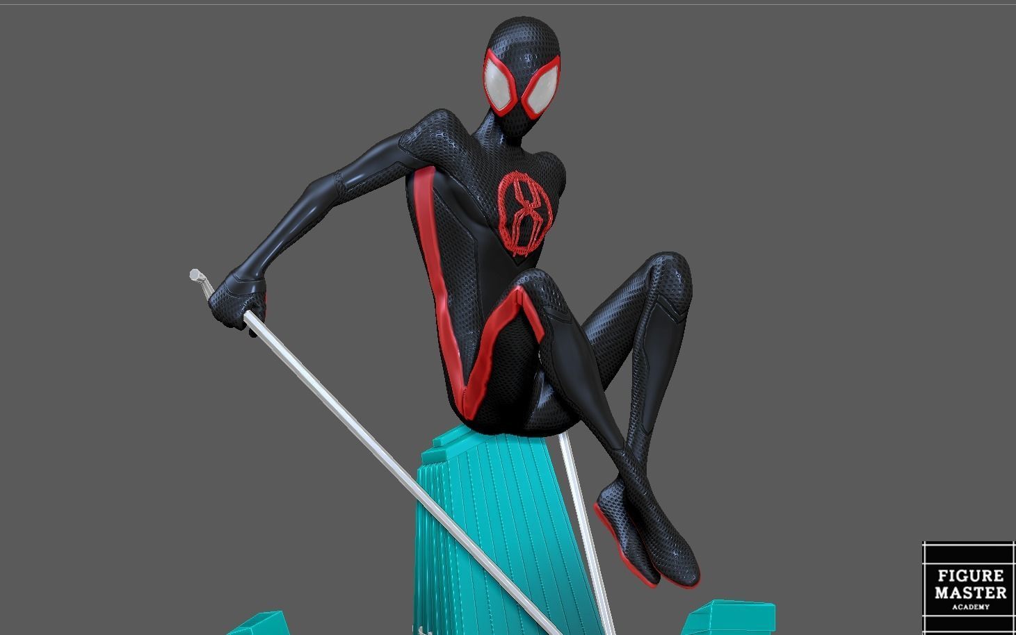 SPIDERMAN ACROSS THE SPIDERVERSE MILES MORALES 3D PRINT 3D model 3D ...