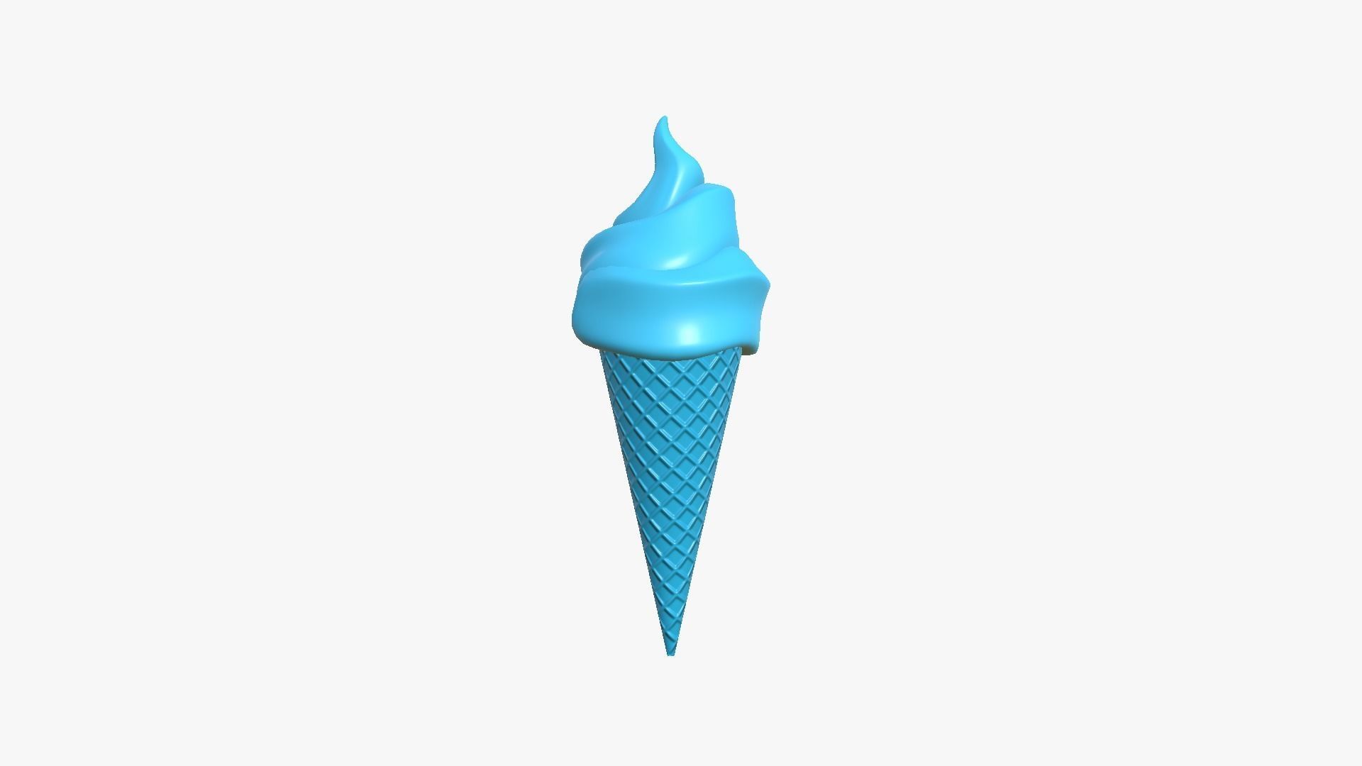 3D model Ice Cream A04 - Blank Mock Up Basic Template VR / AR / low ...