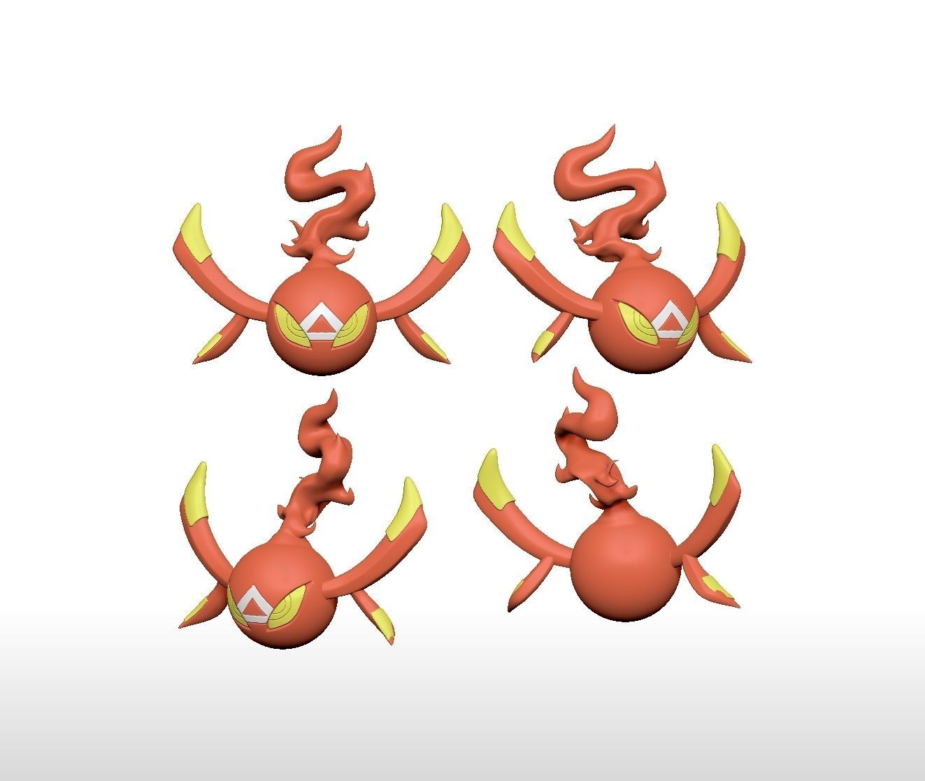 FIRE SPIRIT HAO HITODAMA - SHAMAN KING FANART 3D model 3D printable ...