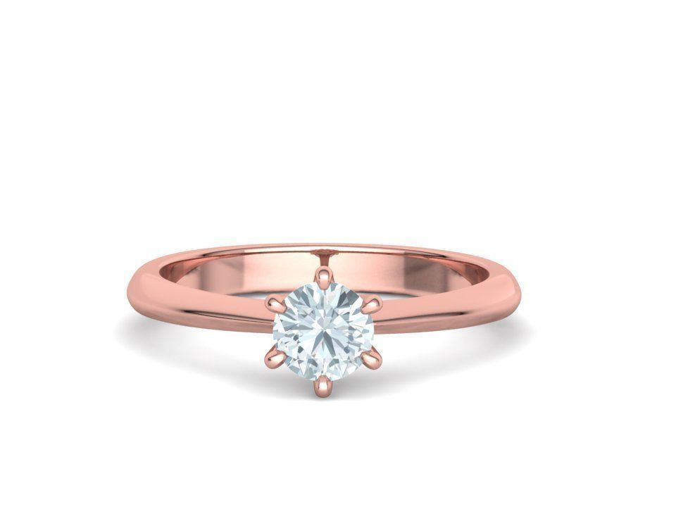 Solitaire Rings Collection 30 pointer and 50 pointer diamonds | CGTrader