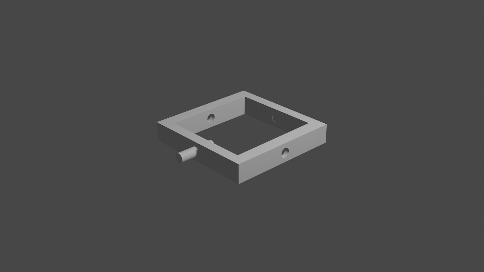 Cuadrado 3D corte free 3D model | CGTrader