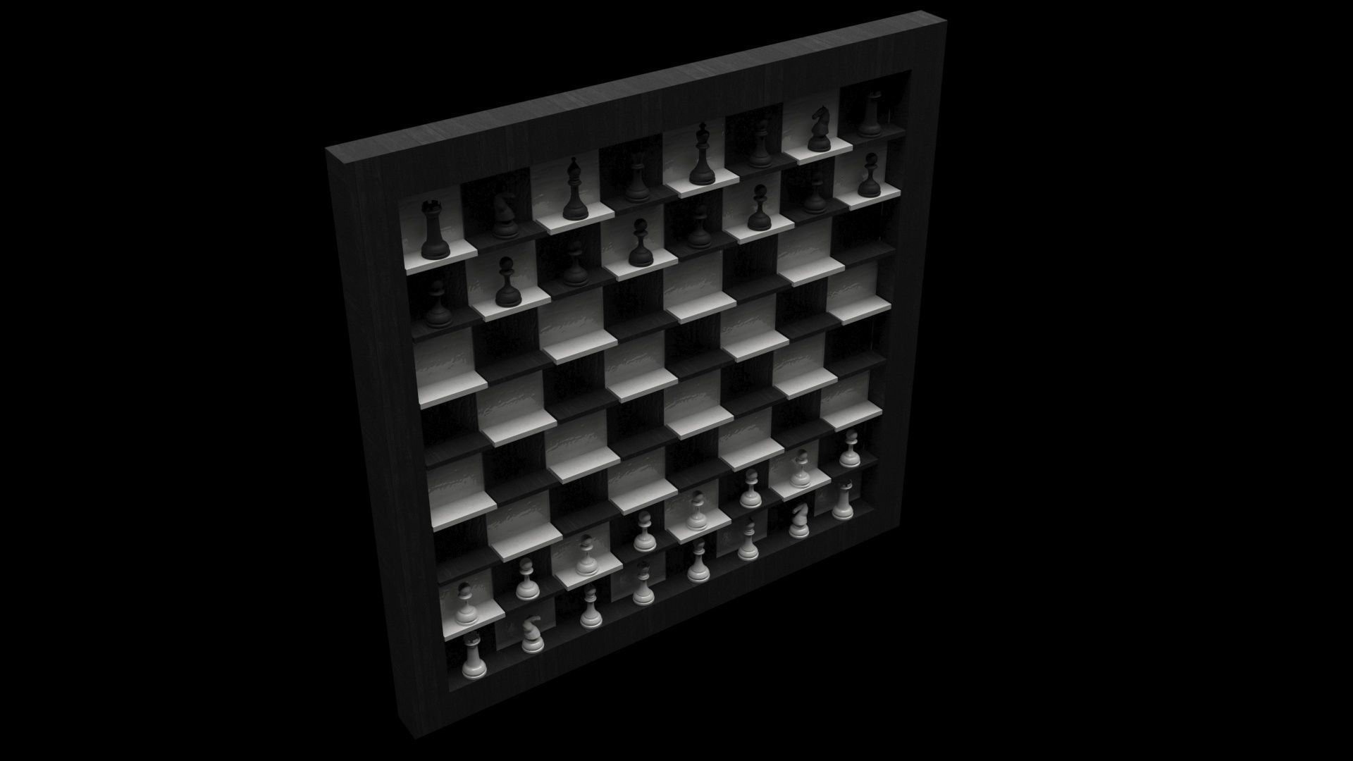 Wall Chess 3D model | CGTrader