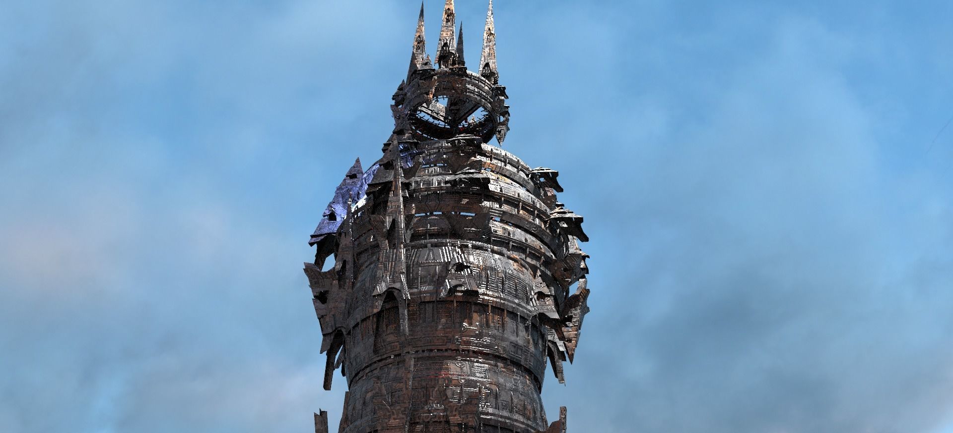 Dark Wraith Giant Mech Tower 1 3D model | CGTrader