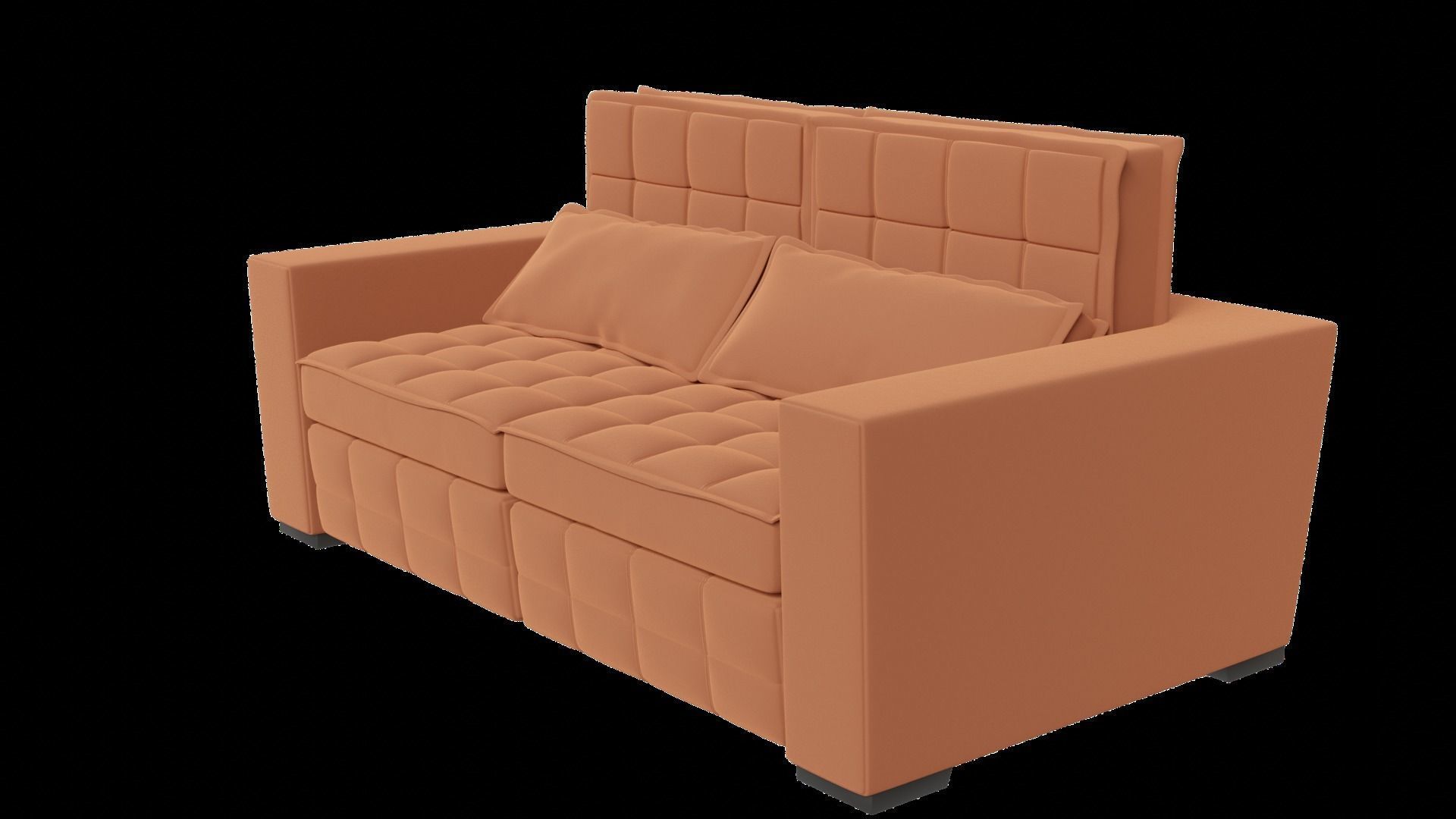 retractable sofa with animation closing 3D model animated | CGTrader