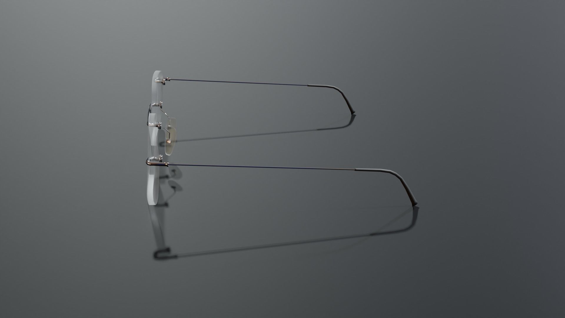 3D model Realistic Rimless Glasses VR / AR / low-poly | CGTrader