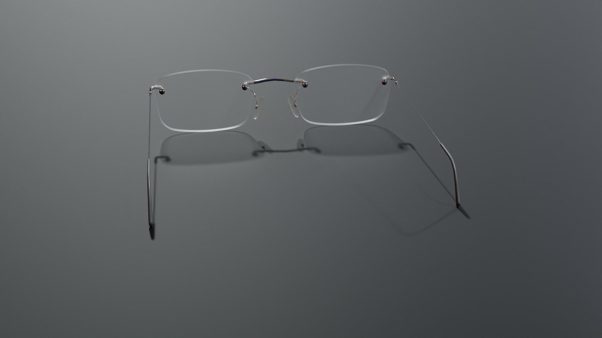 3D model Realistic Rimless Glasses VR / AR / low-poly | CGTrader